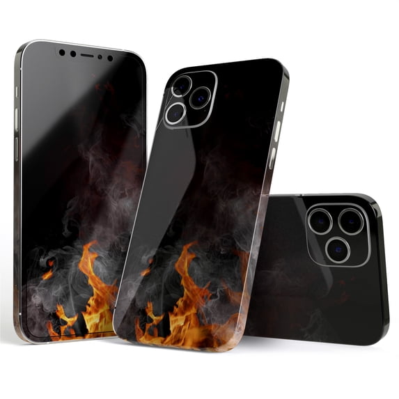 DesignSkinz Fire Flames V1 Full-Body Skin Decal Wrap Cover for iPhone ...