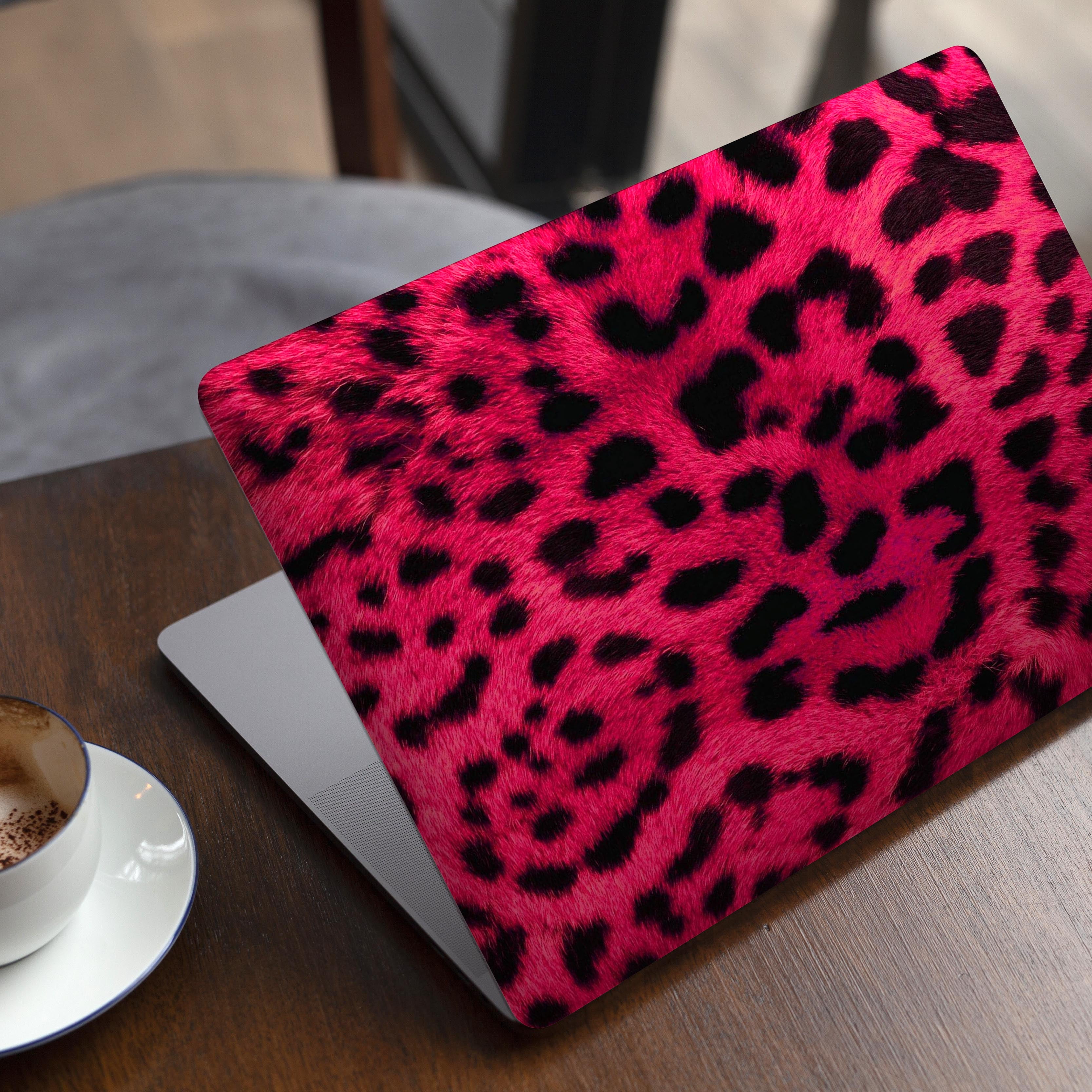 DesignSkinz Fuzzy Real Pink Leopard Print Full-Body Skin Decal Wrap ...