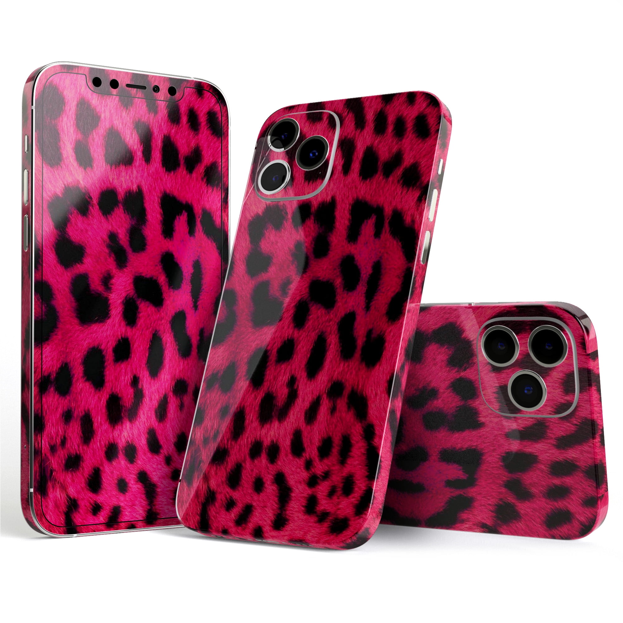 DesignSkinz Fuzzy Real Pink Leopard Print Full-Body Skin Decal Wrap ...