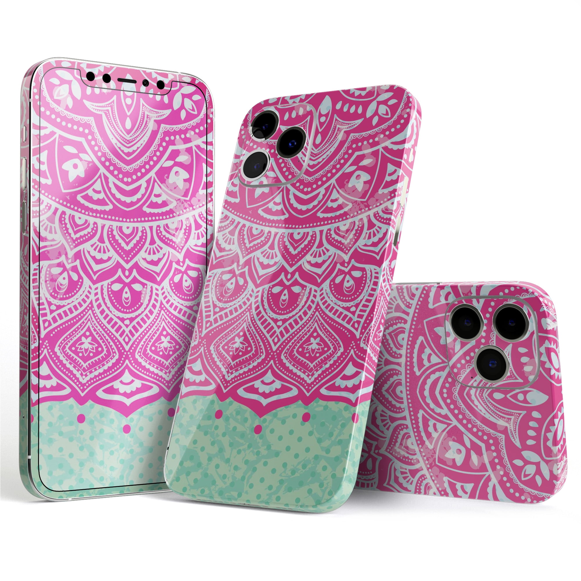 DesignSkinz Green and Pink Tribal v3 Full-Body Skin Decal Wrap Cover ...