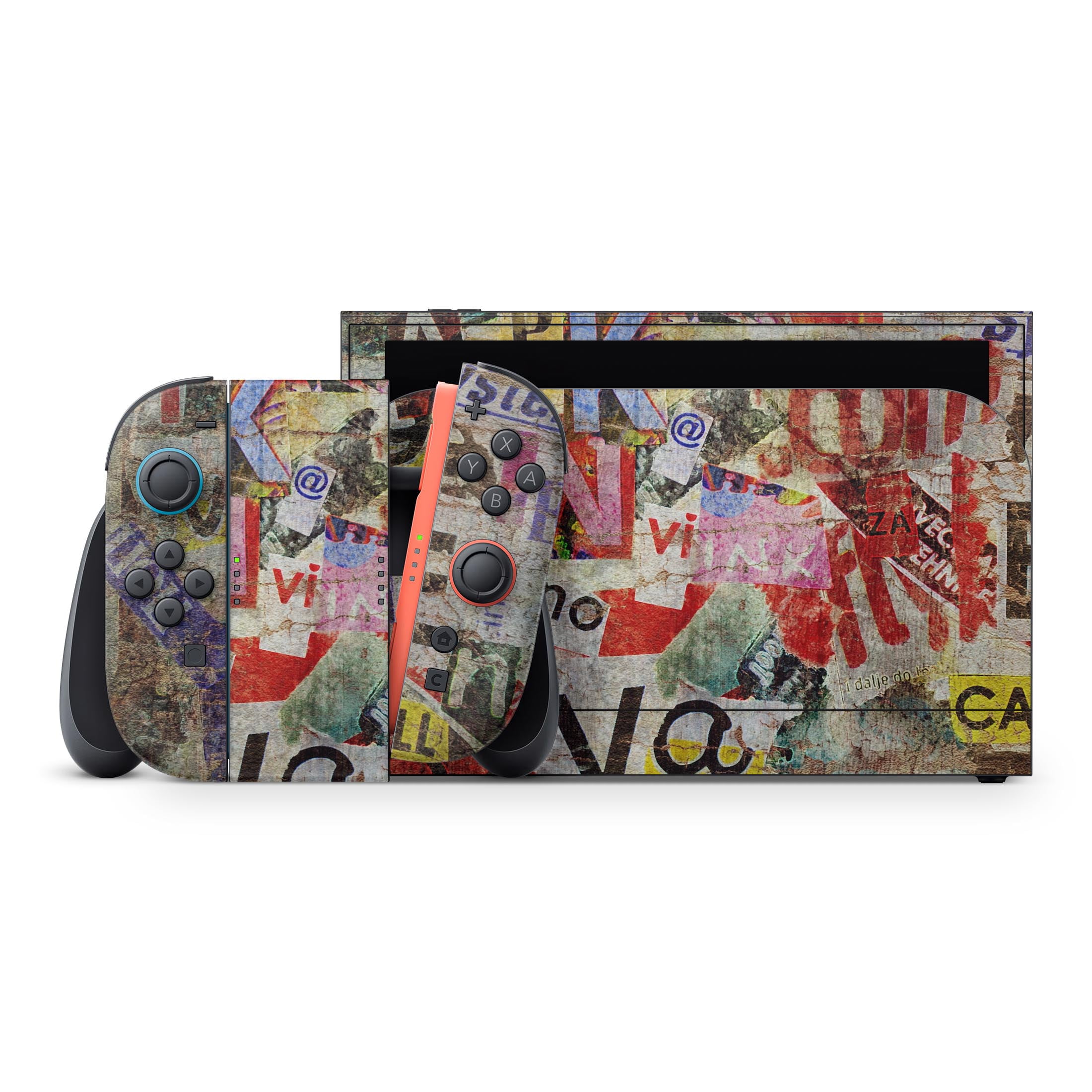 DesignSkinz Grunge Vintage Newspaper Collage Full-Body Skin Decal Wrap ...