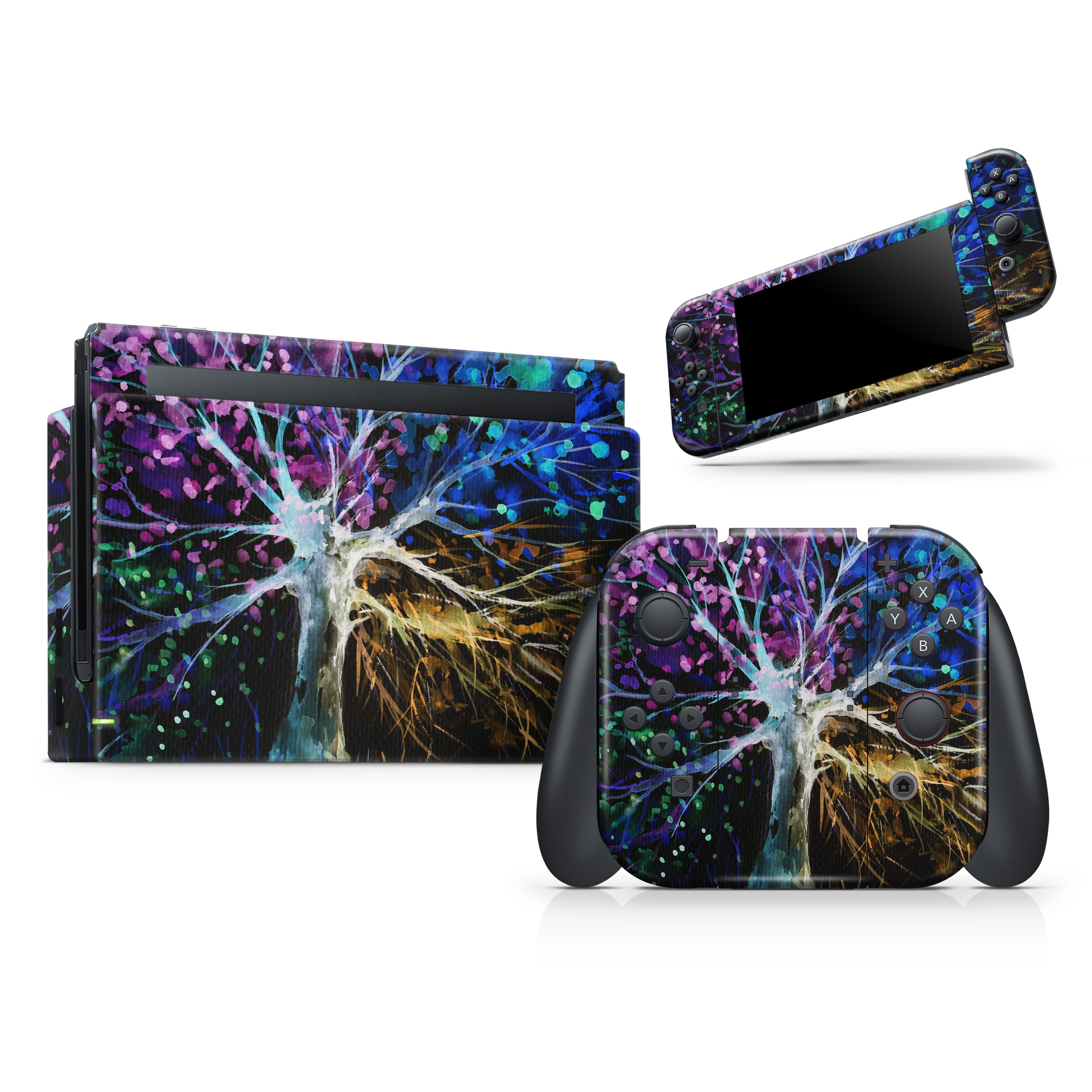 DesignSkinz Inverted Abstract Colorful WaterColor Vivid Tree Full-Body ...