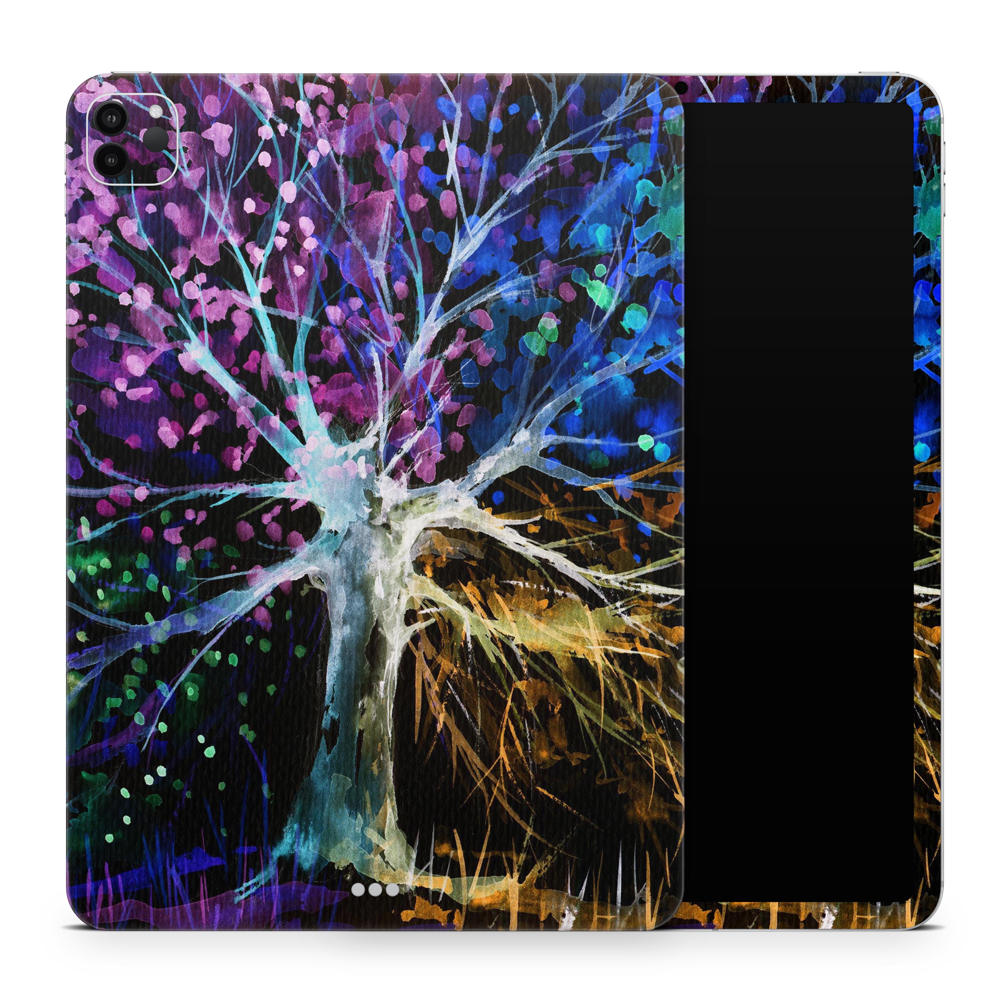 DesignSkinz Inverted Abstract Colorful WaterColor Vivid Tree Full-Body ...