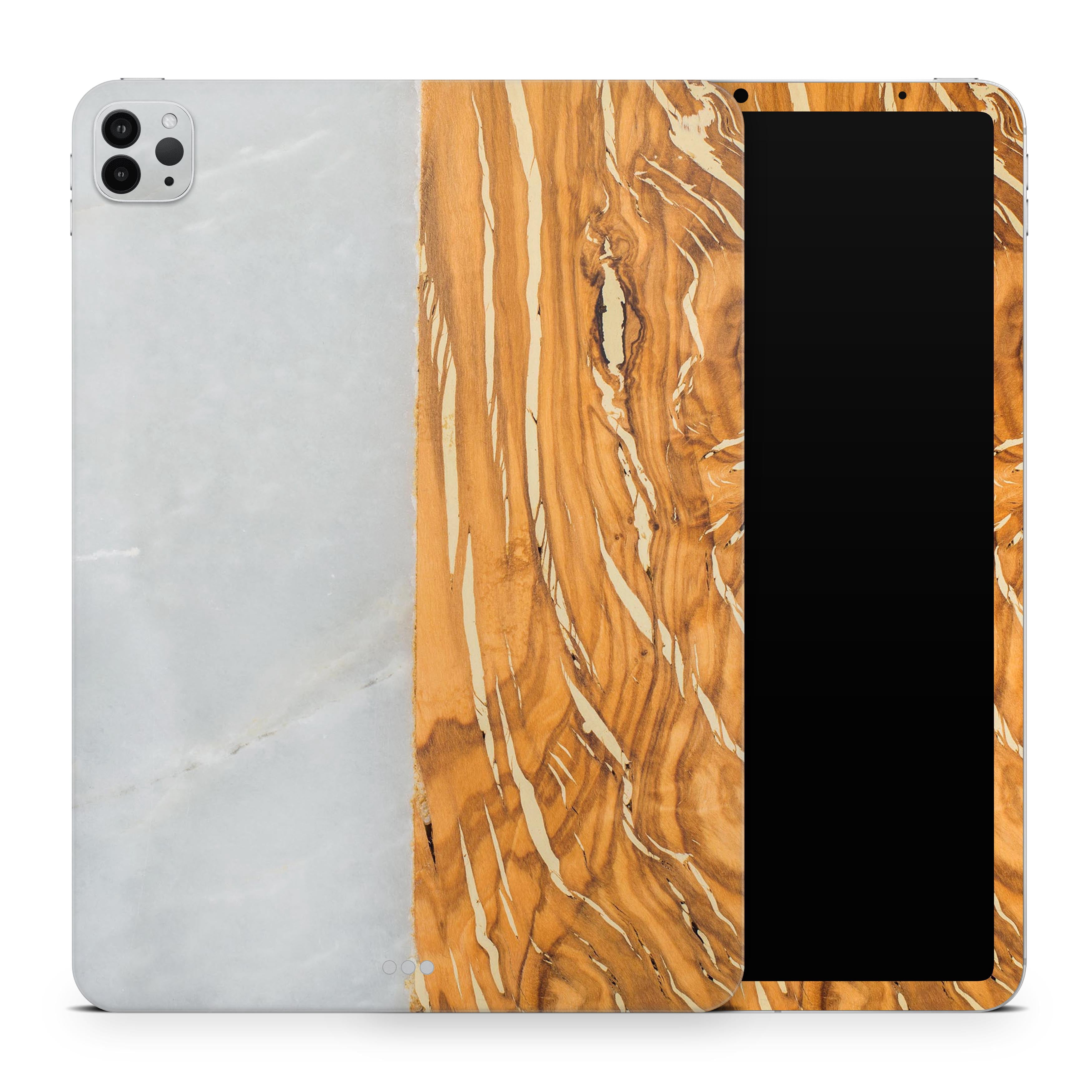 DesignSkinz Marble & Wood Mix V1 Full-Body Skin Decal Wrap Cover for ...