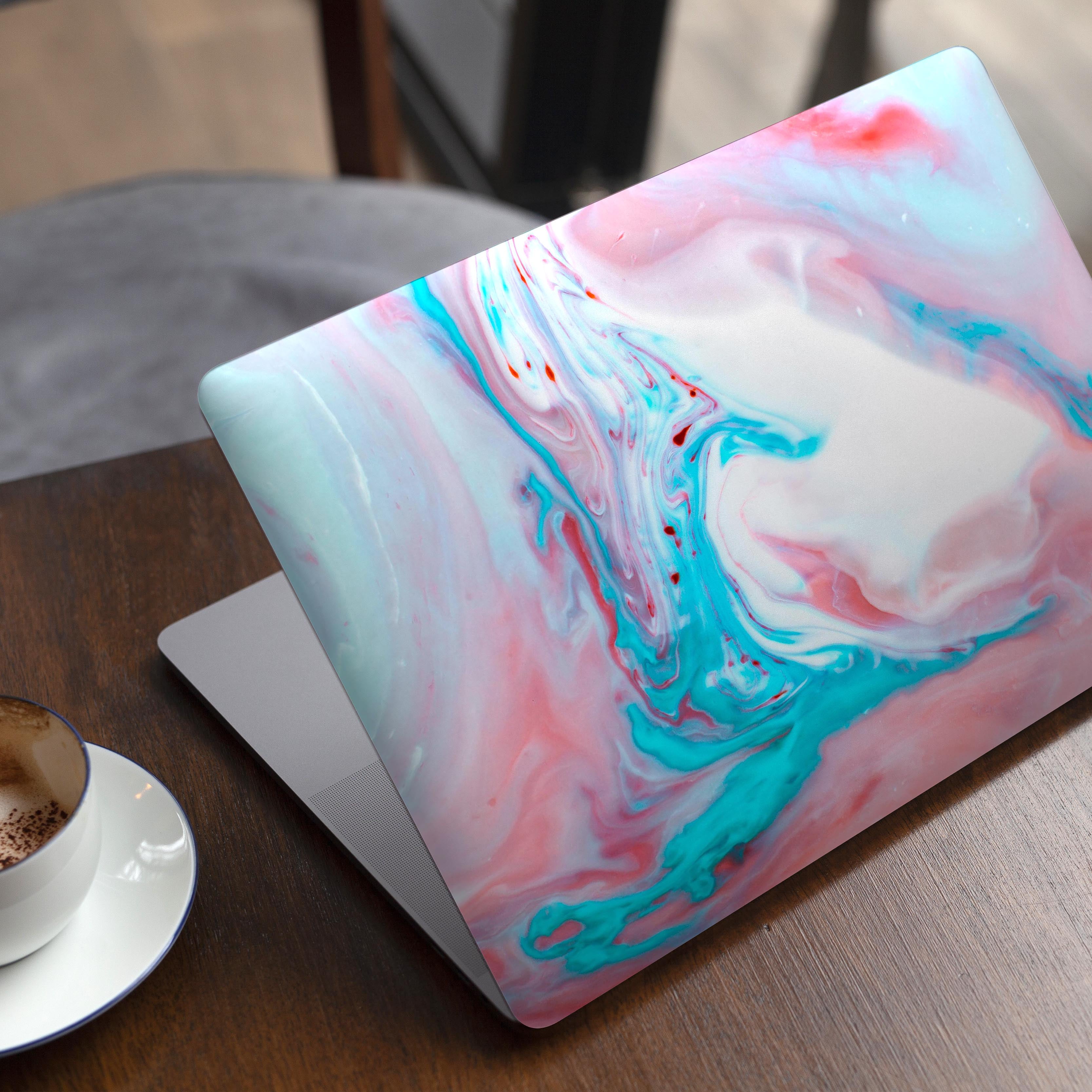 DesignSkinz Marbleized Teal and Pink V2 Full-Body Skin Decal Wrap Cover ...