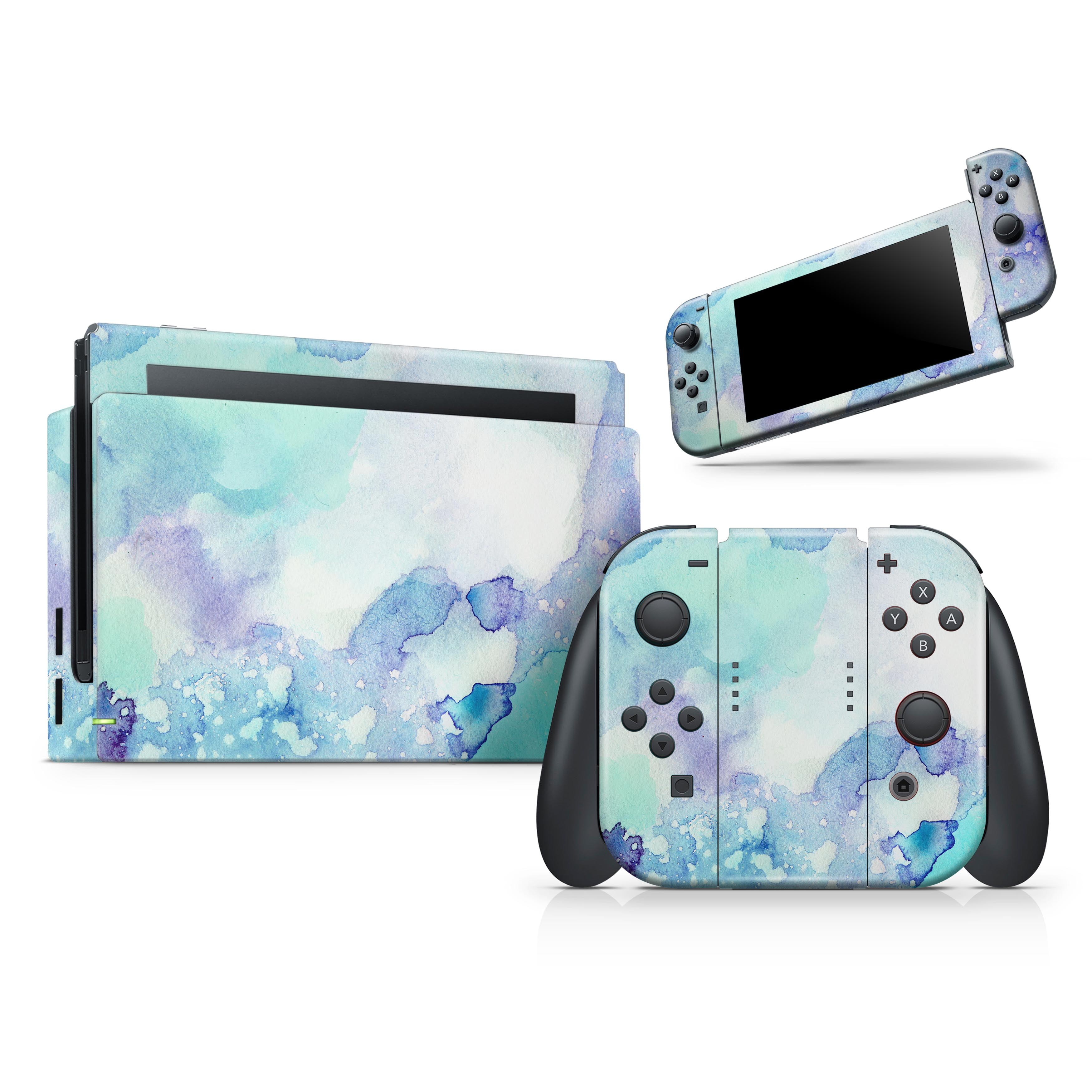 DesignSkinz Mint Absorbed Watercolor Texture Full-Body Skin Decal Wrap ...