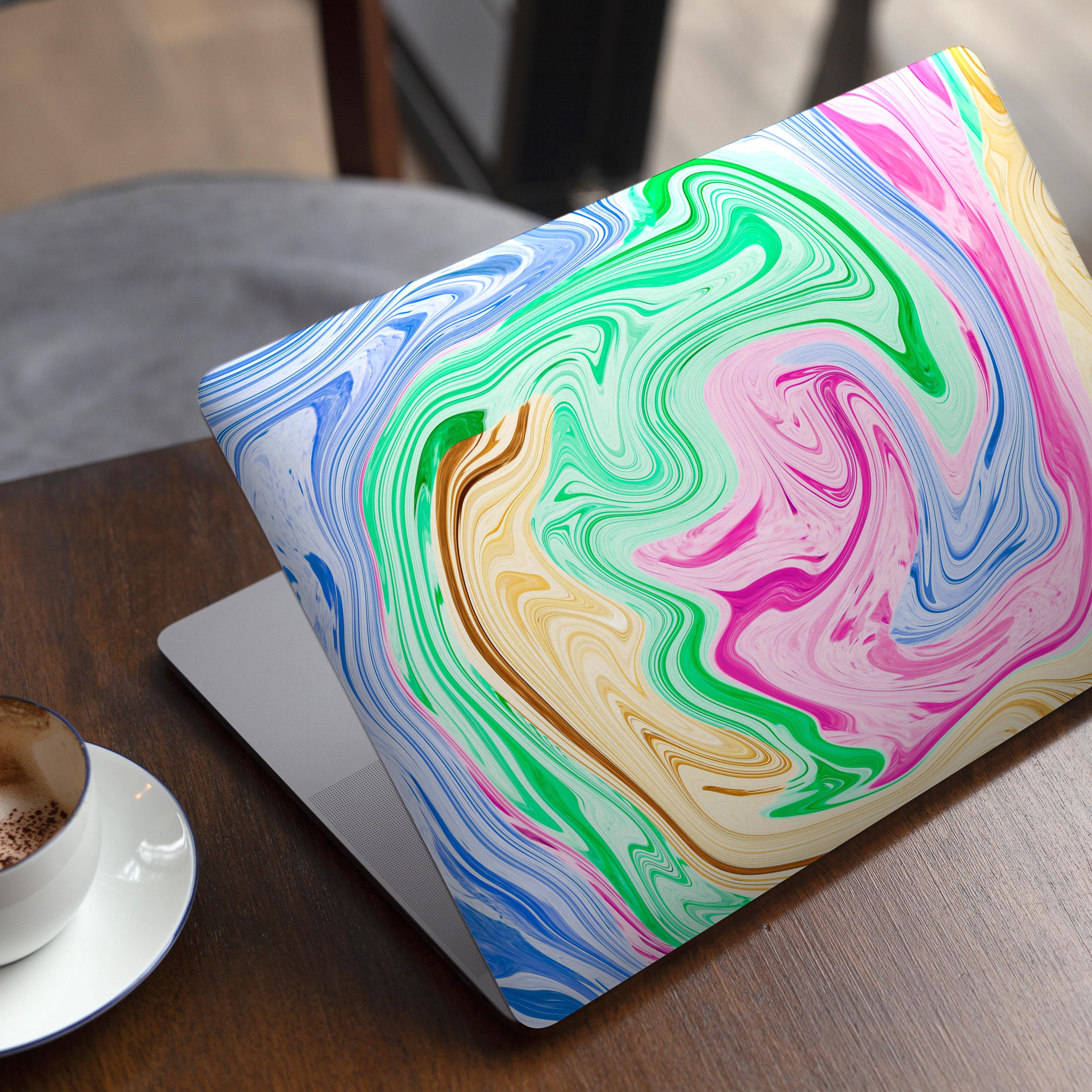 DesignSkinz Mixed ColorOil Full-Body Skin Decal Wrap Cover for MacBook ...