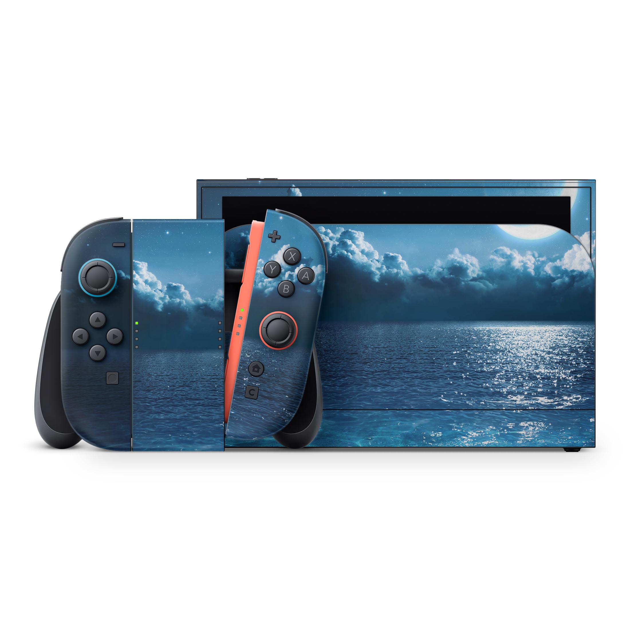DesignSkinz Moon Fantasea Full-Body Skin Decal Wrap Cover for Nintendo ...