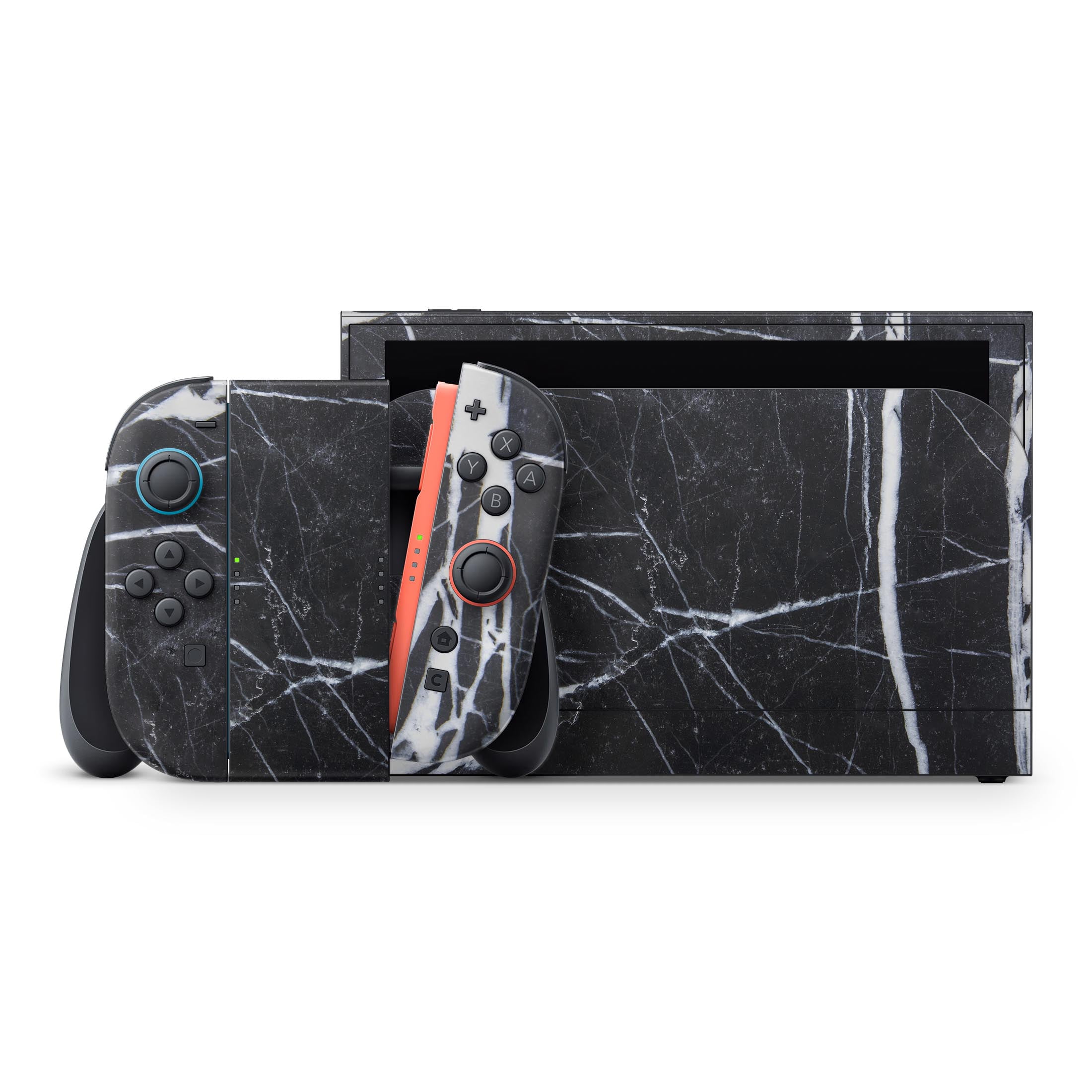 DesignSkinz Natural Black & White Marble Stone Full-Body Skin Decal ...