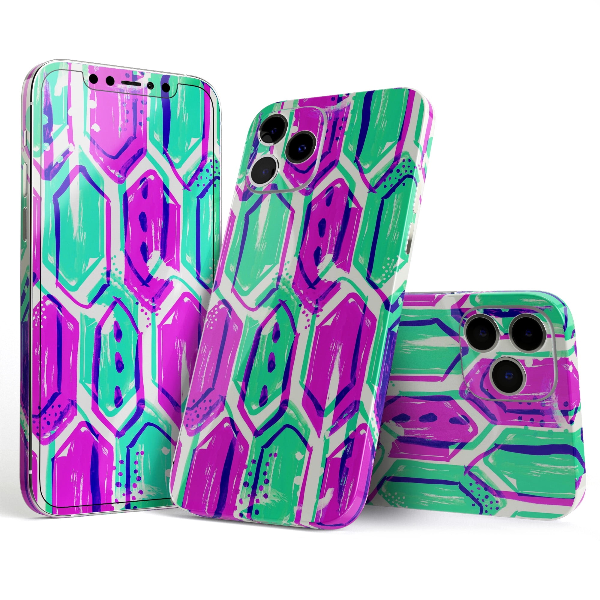 DesignSkinz Neon Blurry Hexagons Full-Body Skin Decal Wrap Cover for ...