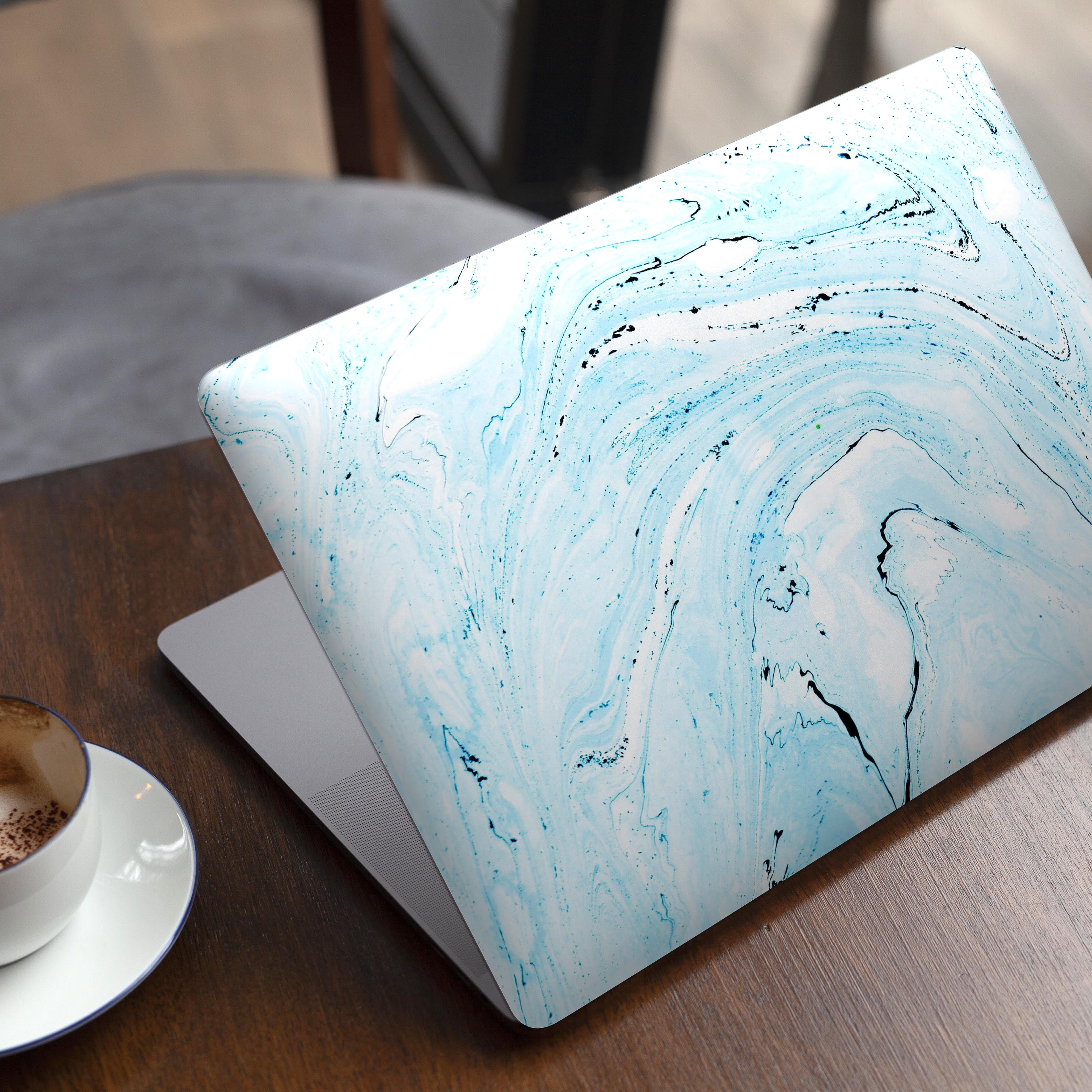 DesignSkinz Ocean Blue Textured Marble Full-Body Skin Decal Wrap Cover ...