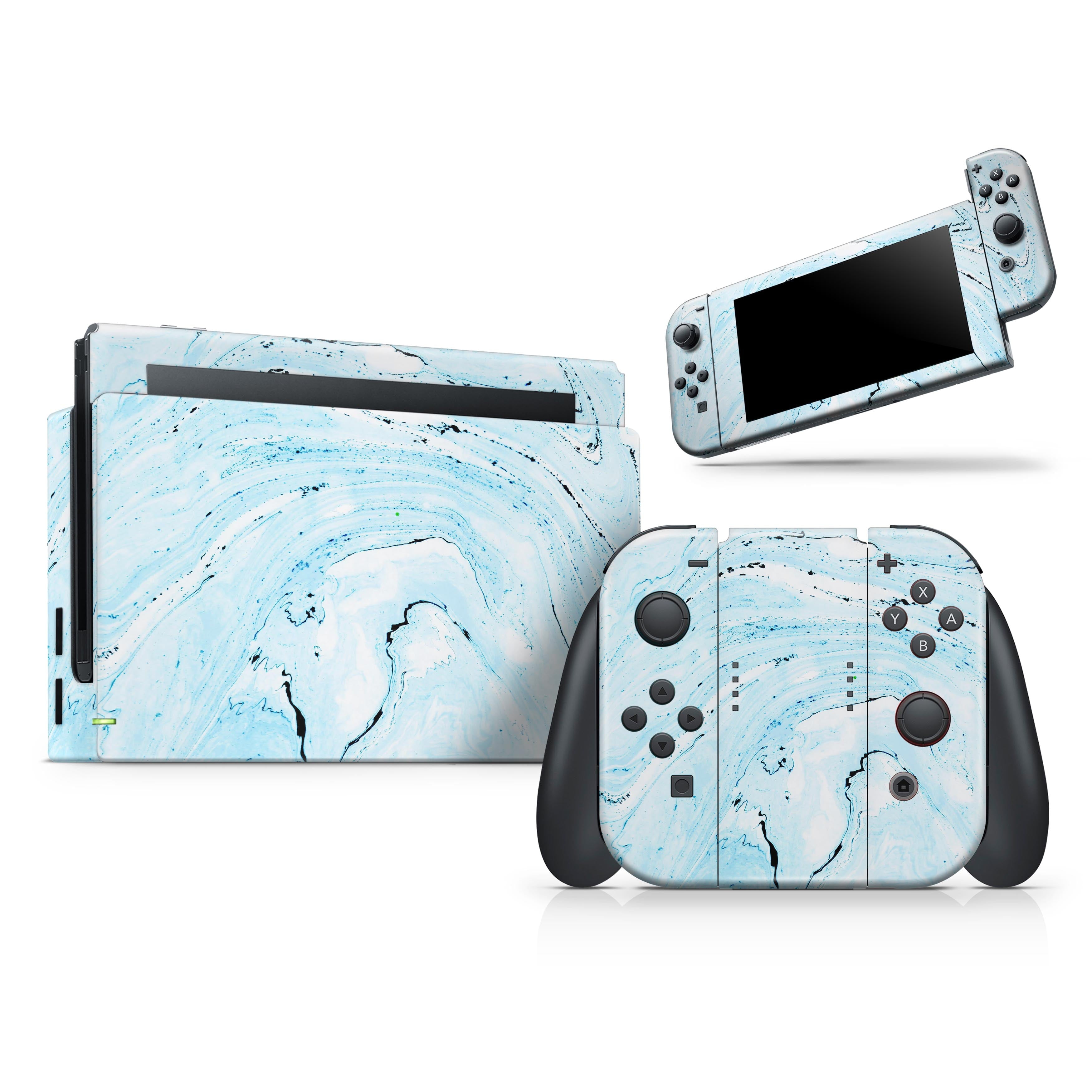 DesignSkinz Ocean Blue Textured Marble Full-Body Skin Decal Wrap Cover ...