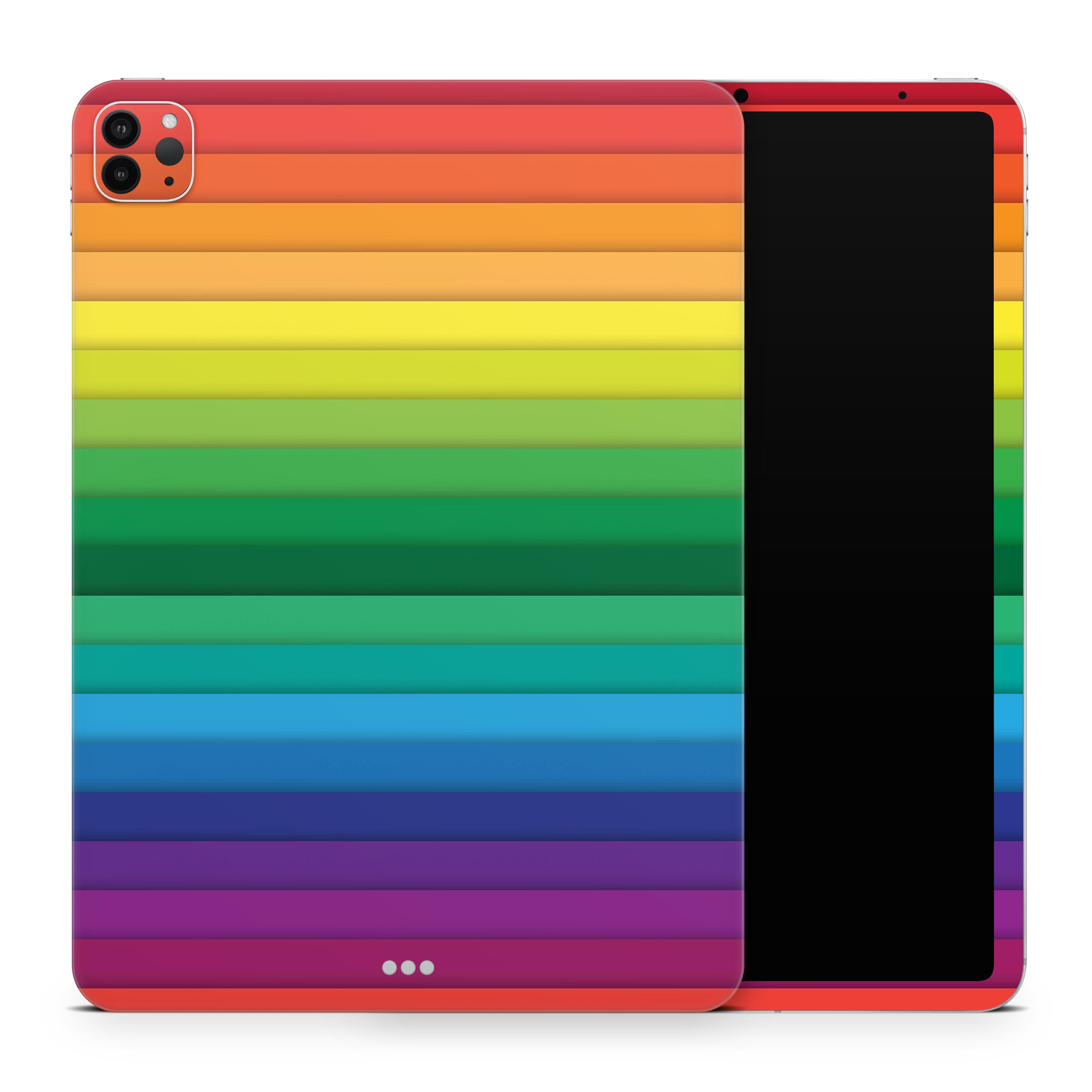 DesignSkinz Rainbow Striped Full-Body Skin Decal Wrap Cover for iPad ...