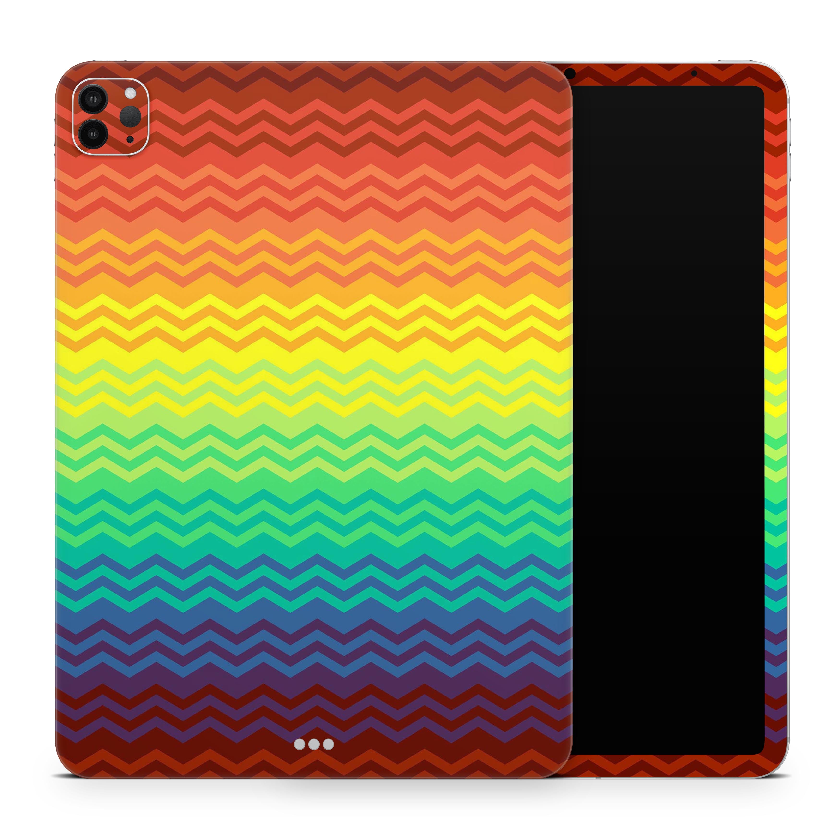 DesignSkinz Rainbow Thin Lined Chevron Pattern Full-Body Skin Decal ...