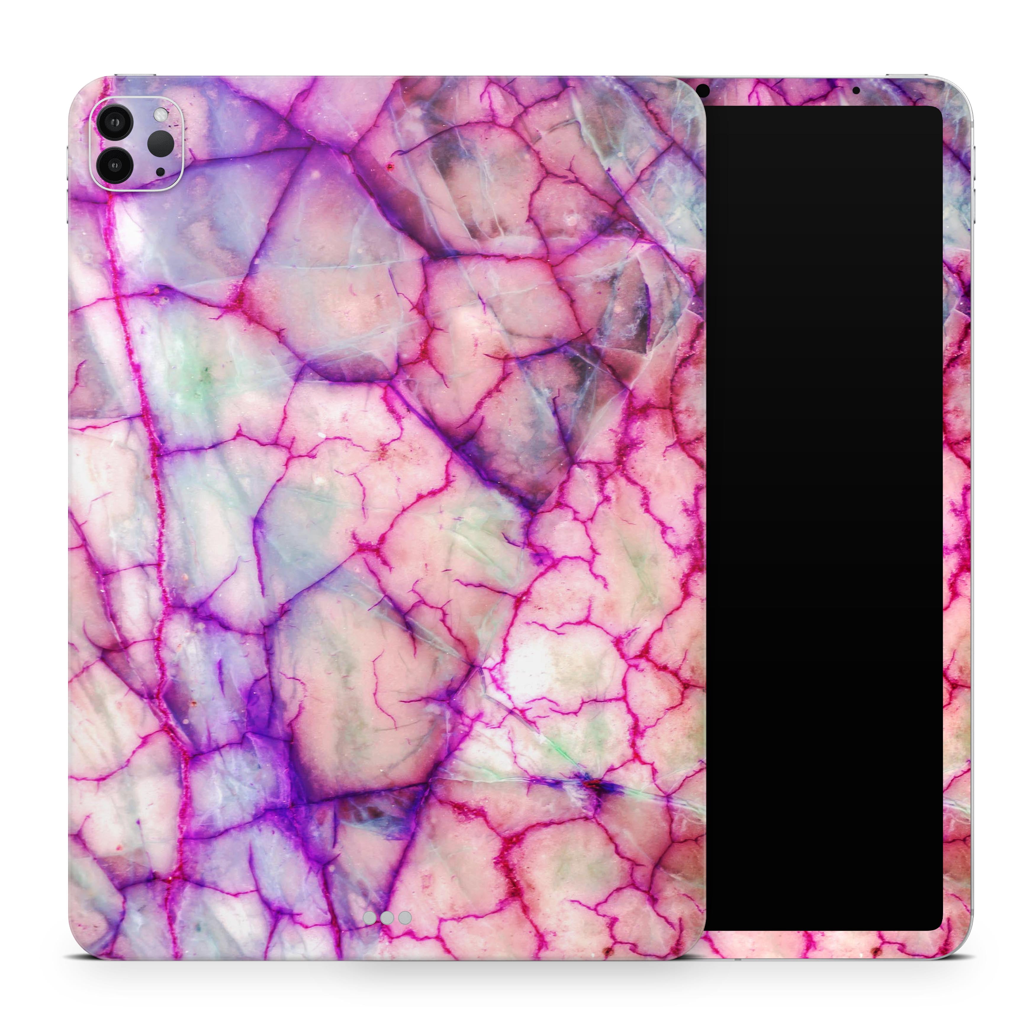 DesignSkinz Red White Dragon Vein Agate Skin Full-Body Skin Decal Wrap ...