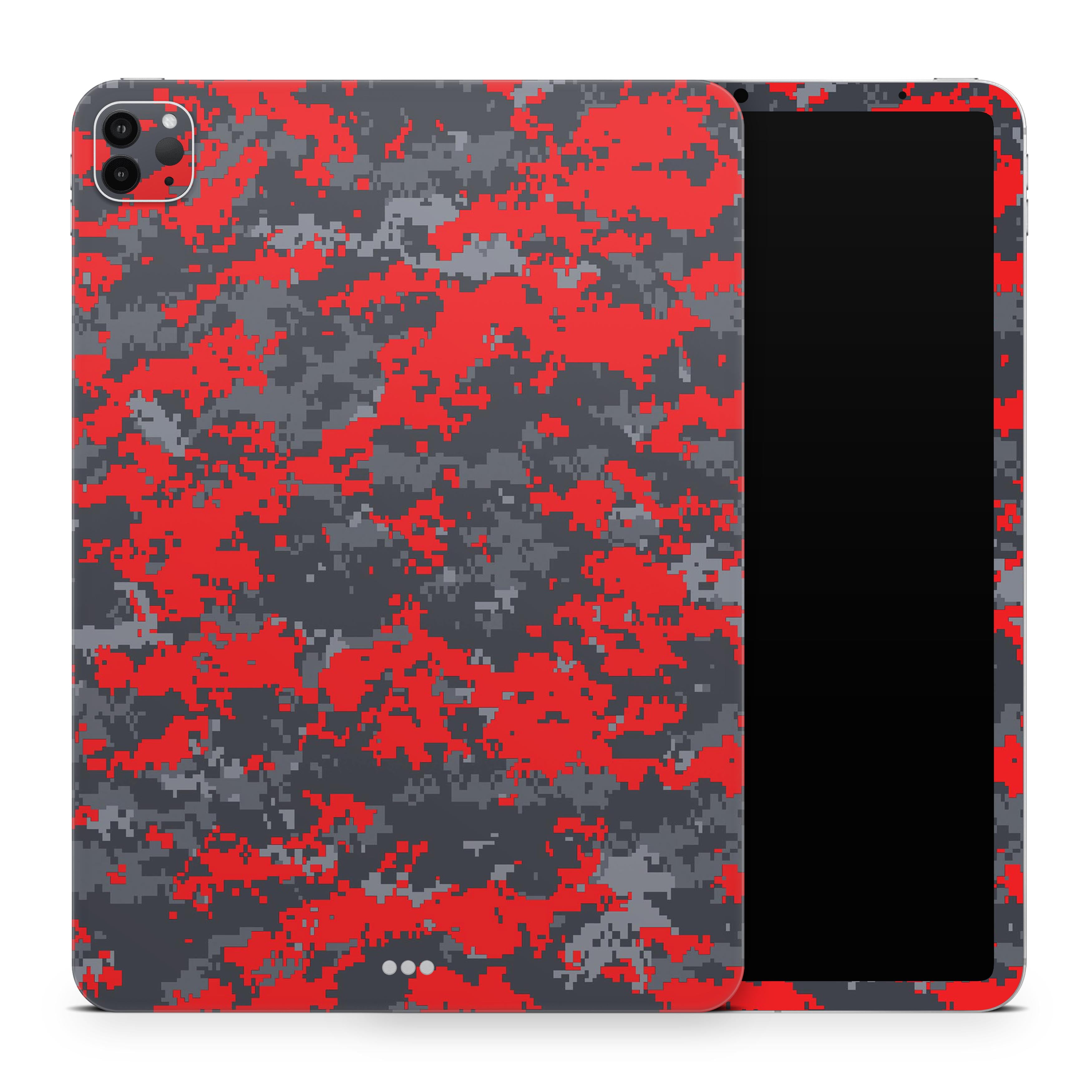 DesignSkinz Red and Gray Digital Camouflage Full-Body Skin Decal Wrap ...