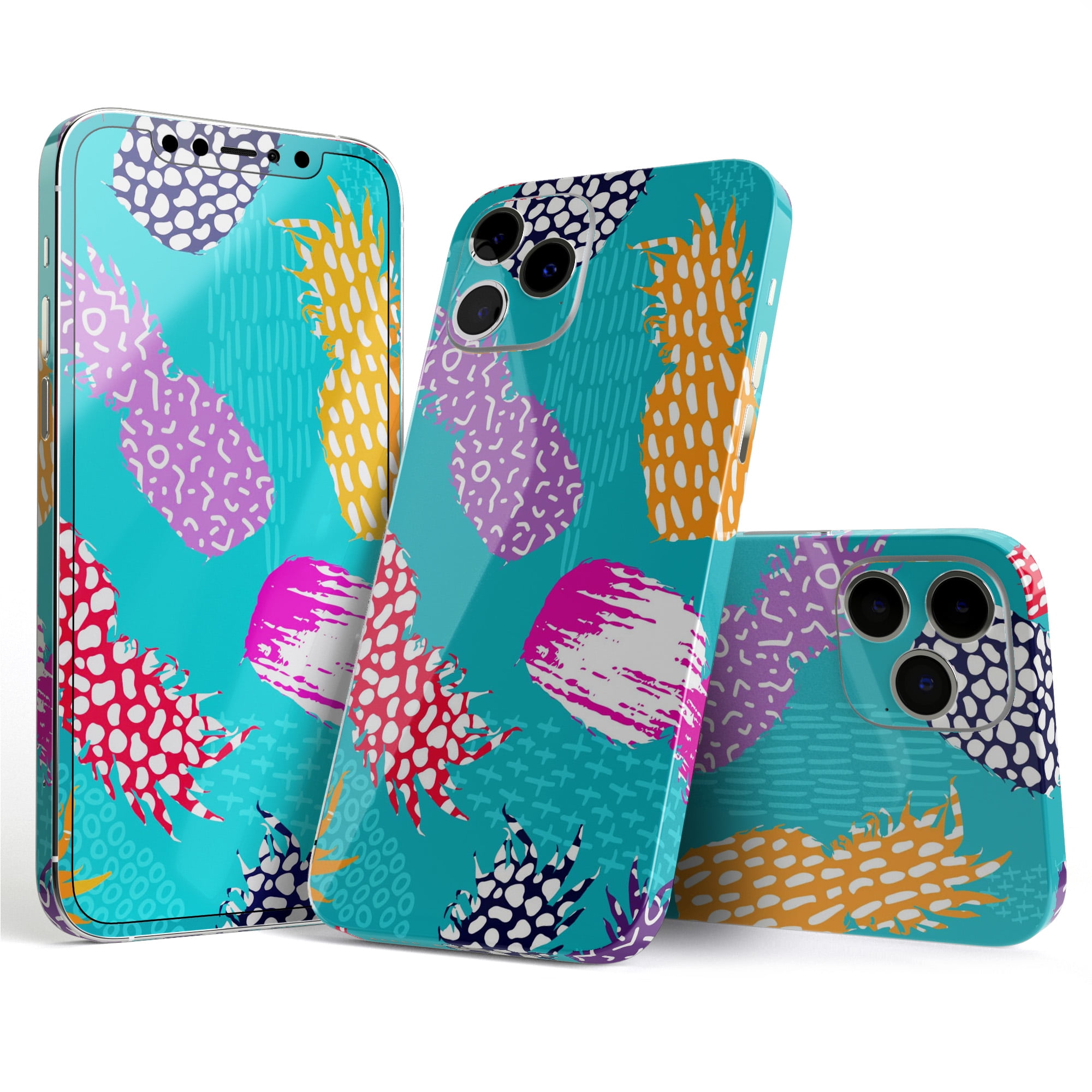 DesignSkinz Retro Summer Pineapple v1 Full-Body Skin Decal Wrap Cover ...