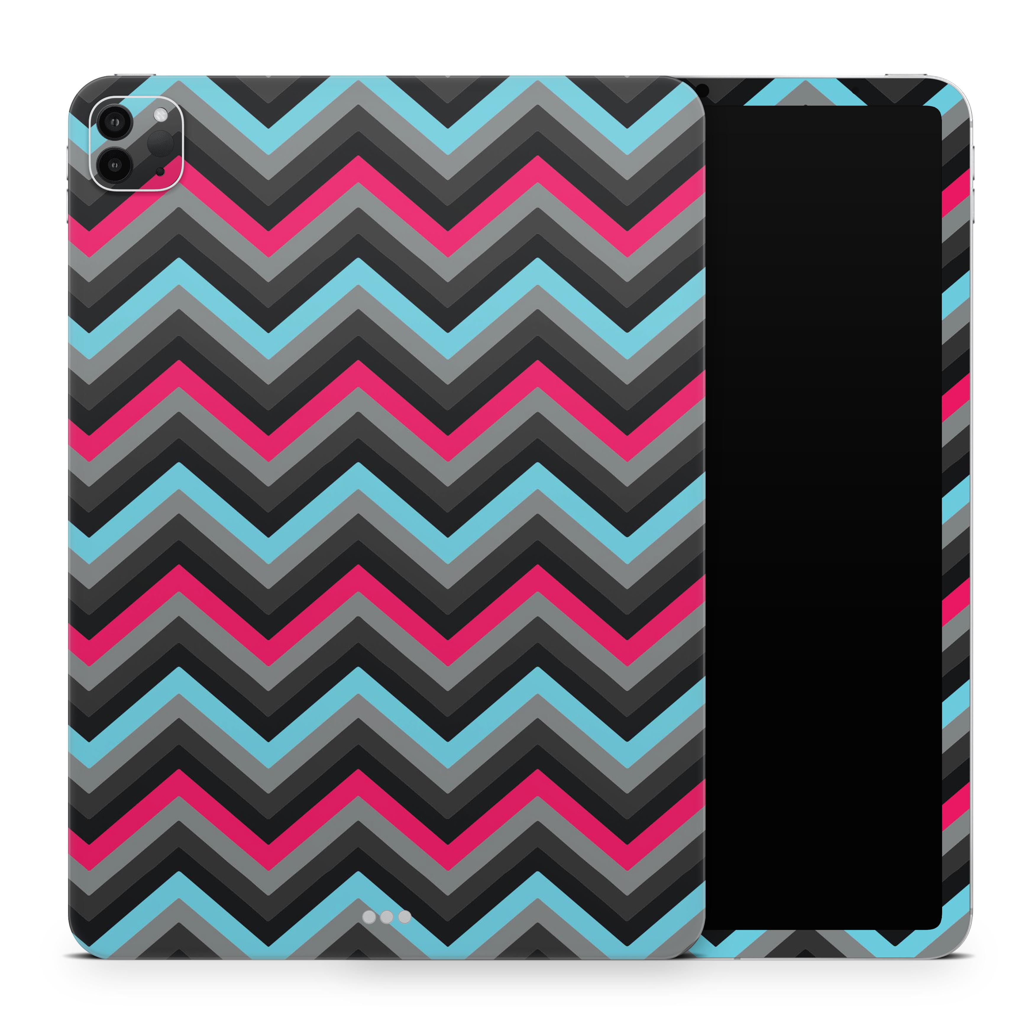 DesignSkinz Sharp Pink & Teal Chevron Pattern Full-Body Skin Decal Wrap ...