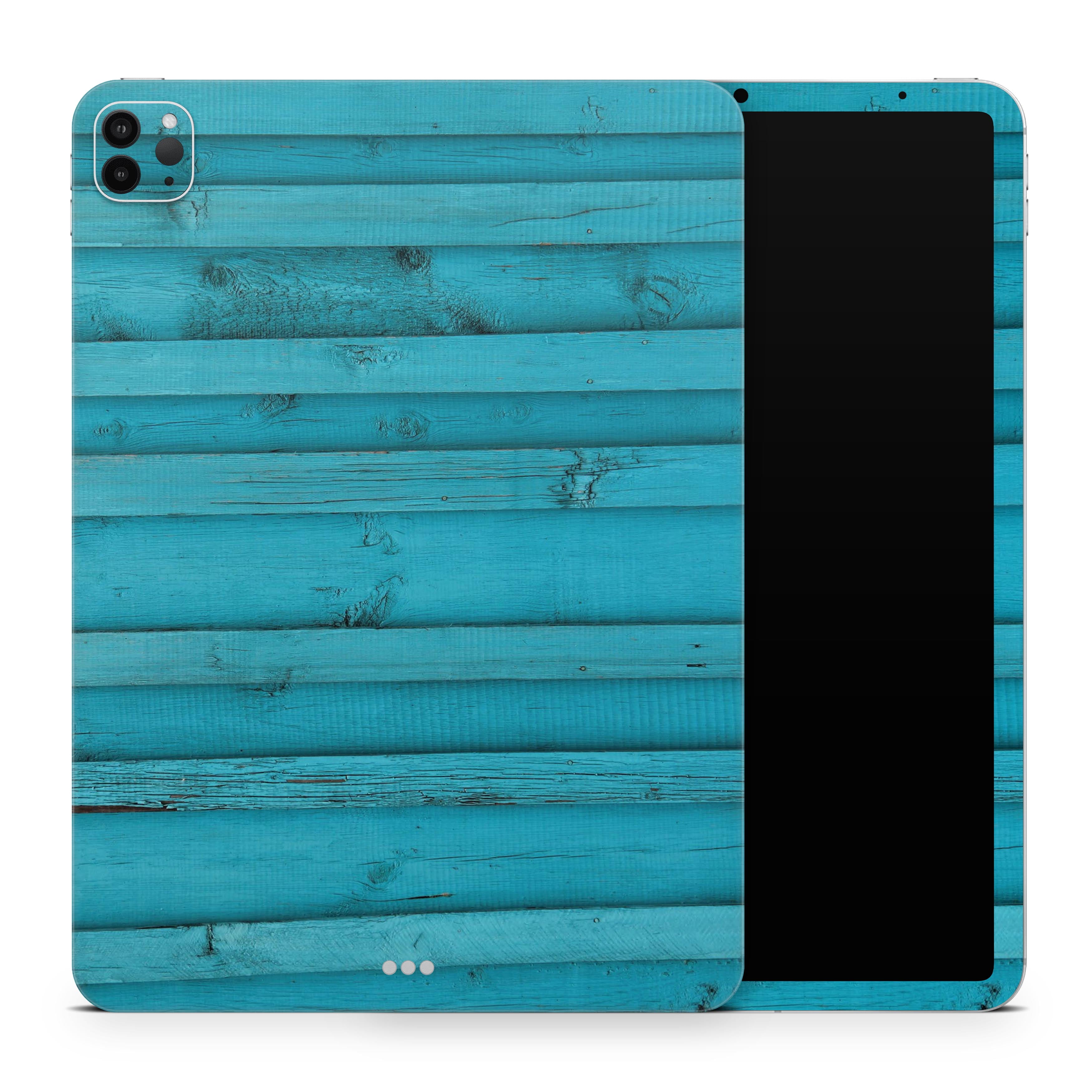 DesignSkinz Signature Blue Wood Planks Full-Body Skin Decal Wrap Cover ...