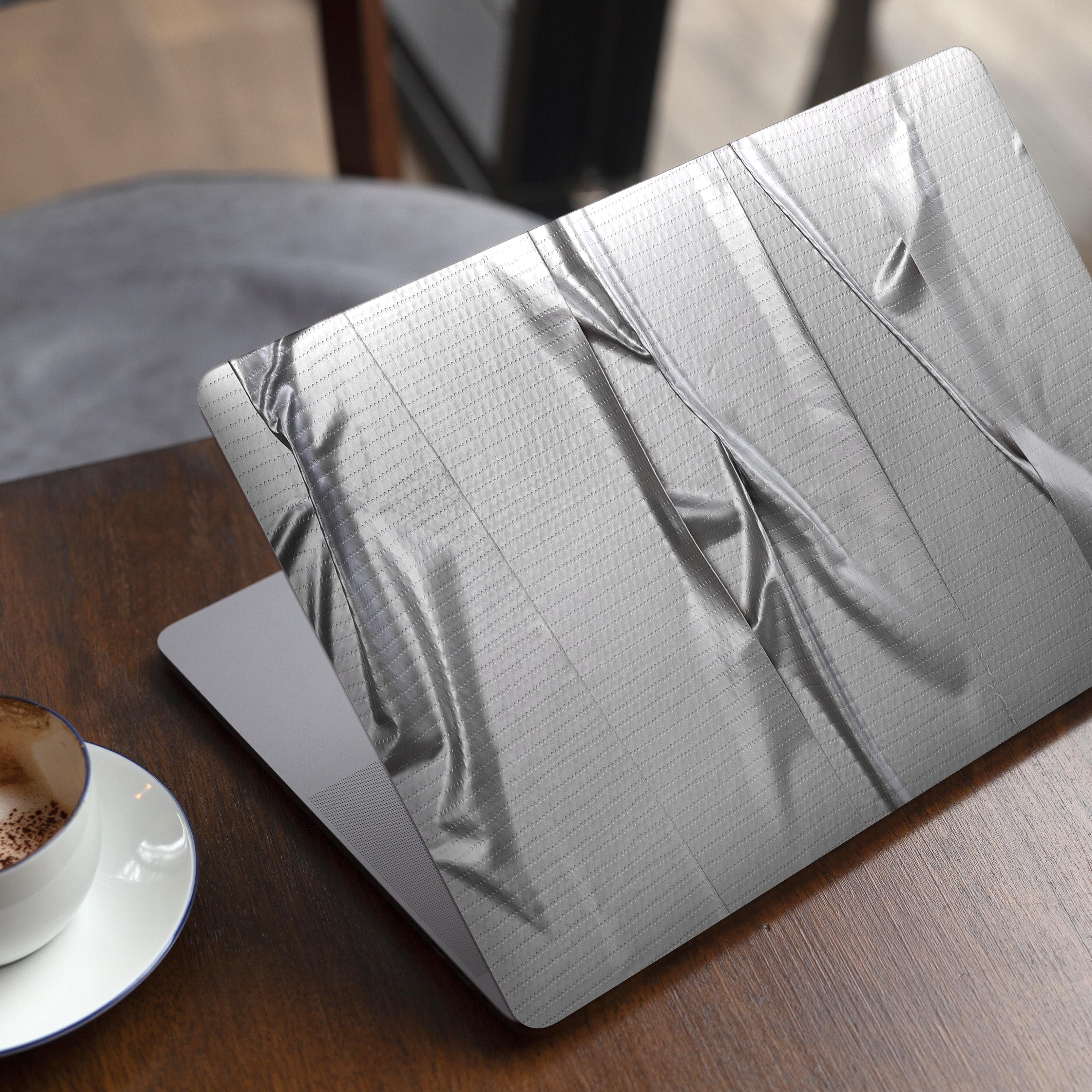 DesignSkinz Silver Duct Tape Full-Body Skin Decal Wrap Cover for ...