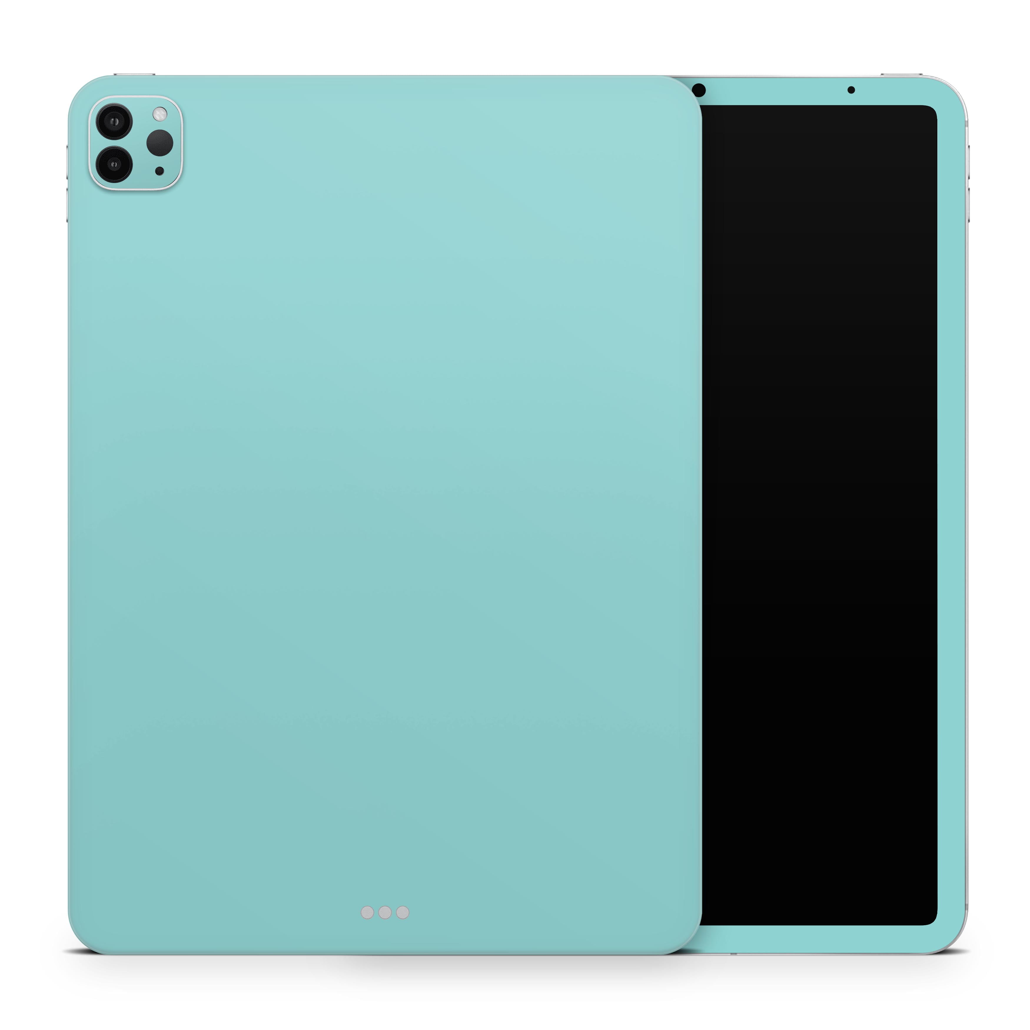 DesignSkinz Simple Teal Pastel Color Full-Body Skin Decal Wrap Cover ...