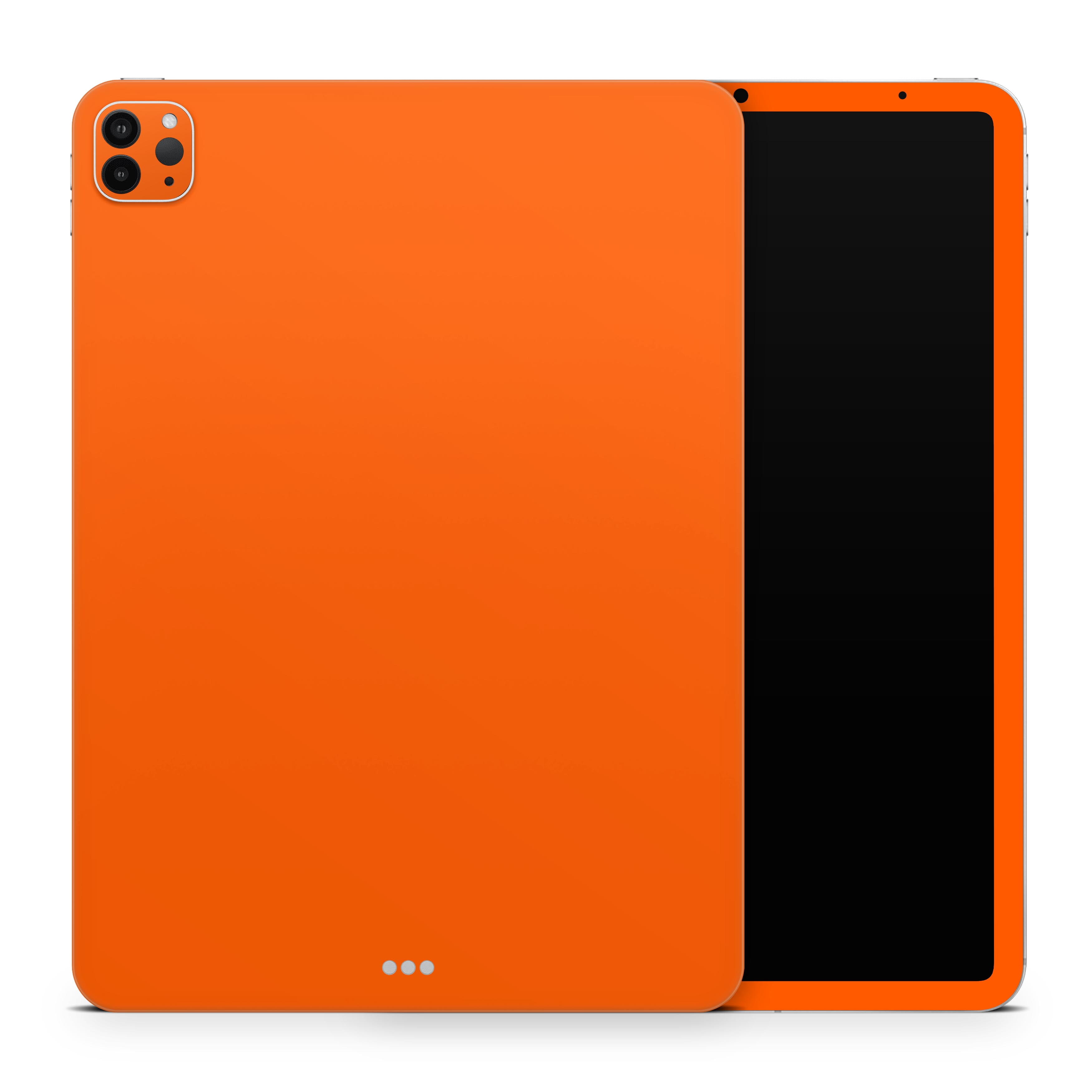 DesignSkinz Solid Burnt Orange Full-Body Skin Decal Wrap Cover for iPad ...