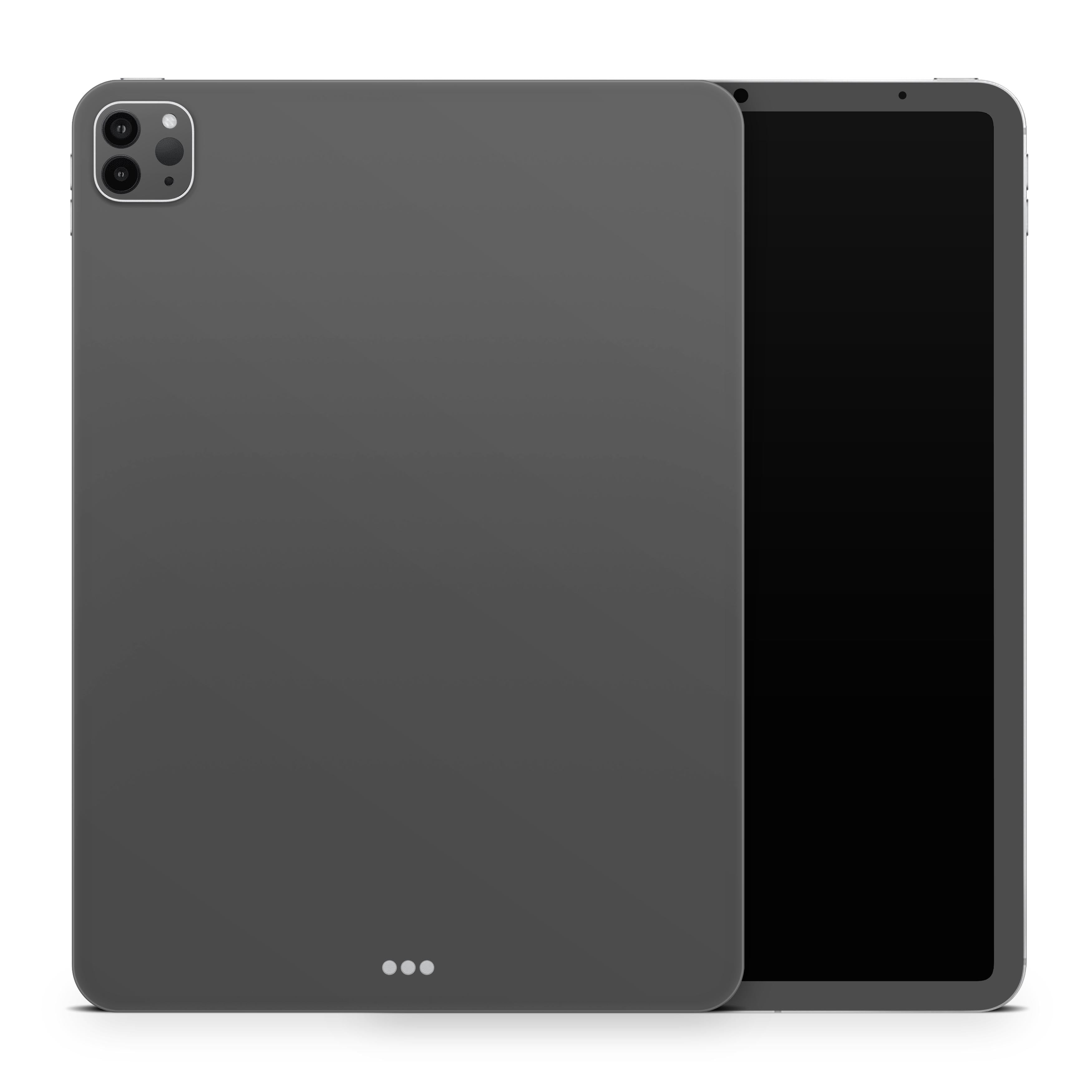 DesignSkinz Solid Dark Gray Full-Body Skin Decal Wrap Cover for iPad ...