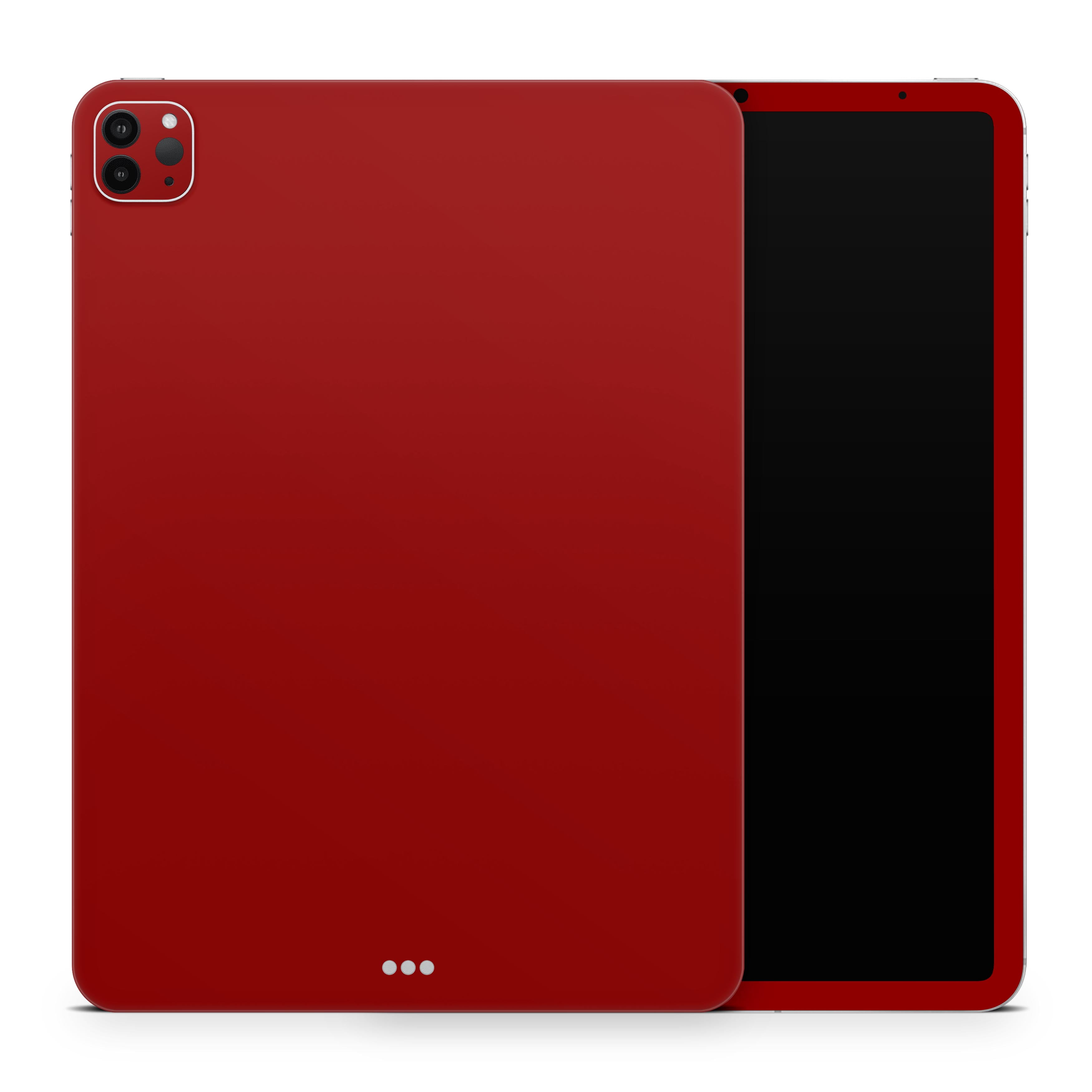DesignSkinz Solid Dark Red Full-Body Skin Decal Wrap Cover for iPad 5th ...