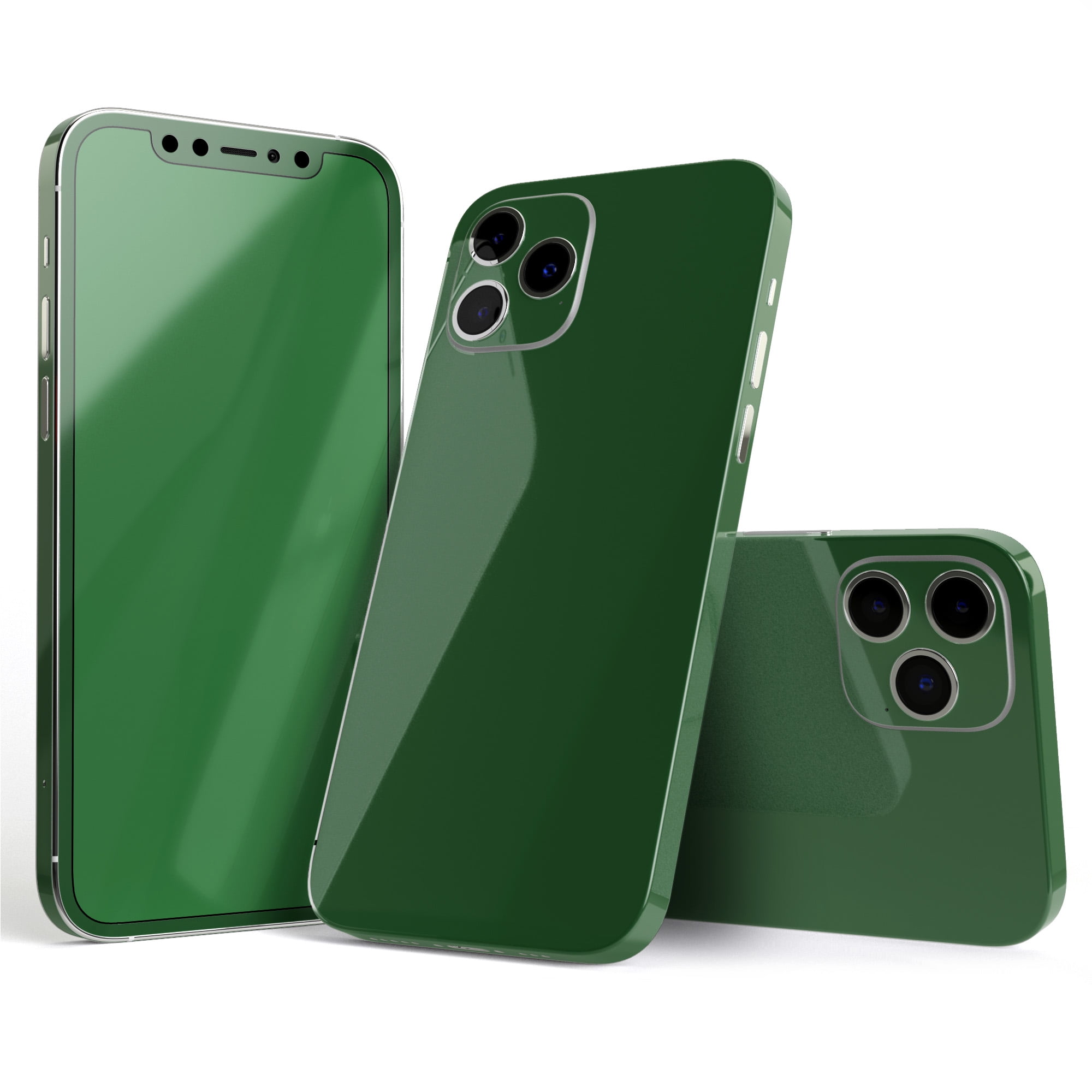 DesignSkinz Solid Hunter Green Full-Body Skin Decal Wrap Cover for iPhone 16 Pro - Walmart.com