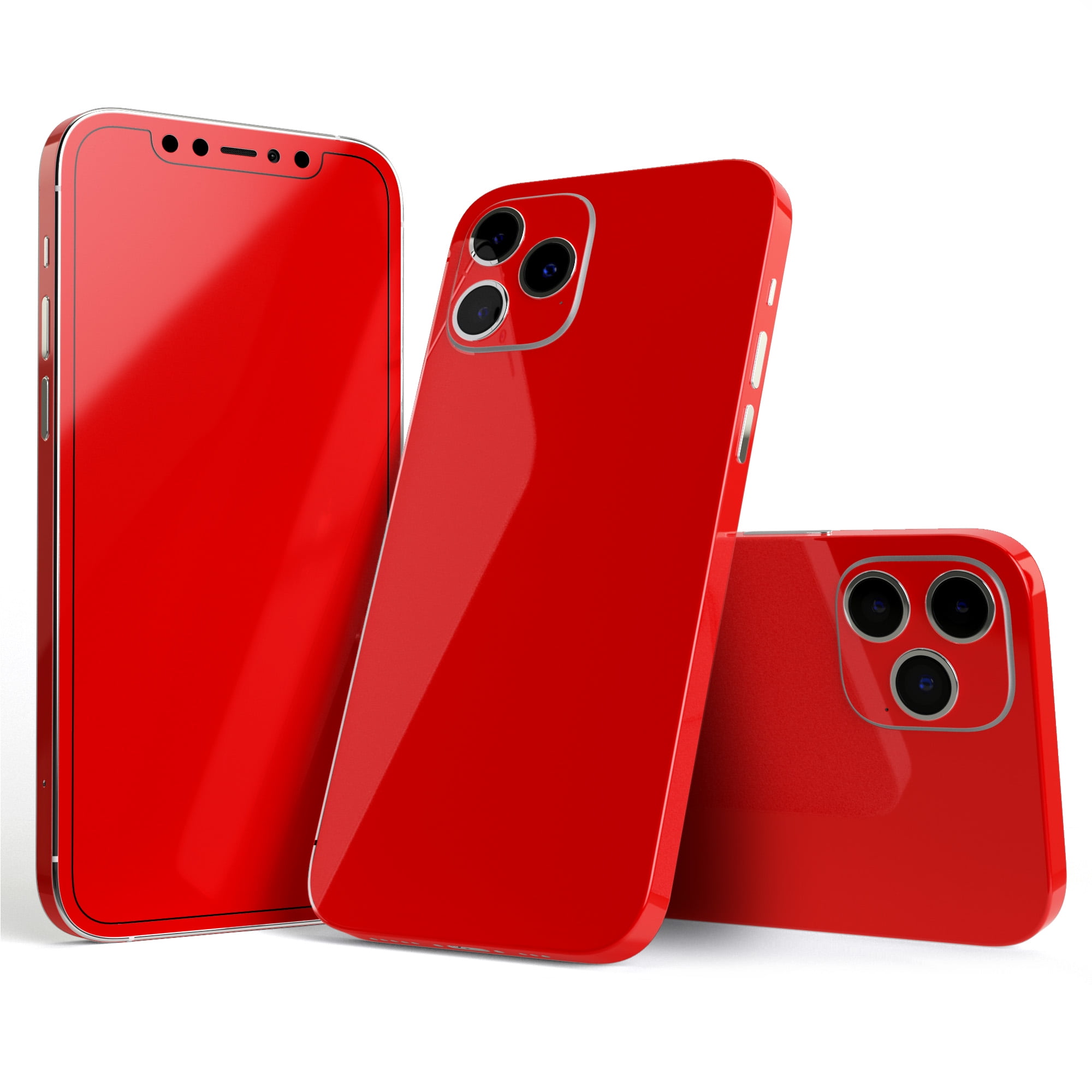 DesignSkinz Solid Red Full-Body Skin Decal Wrap Cover for iPhone 16 ...