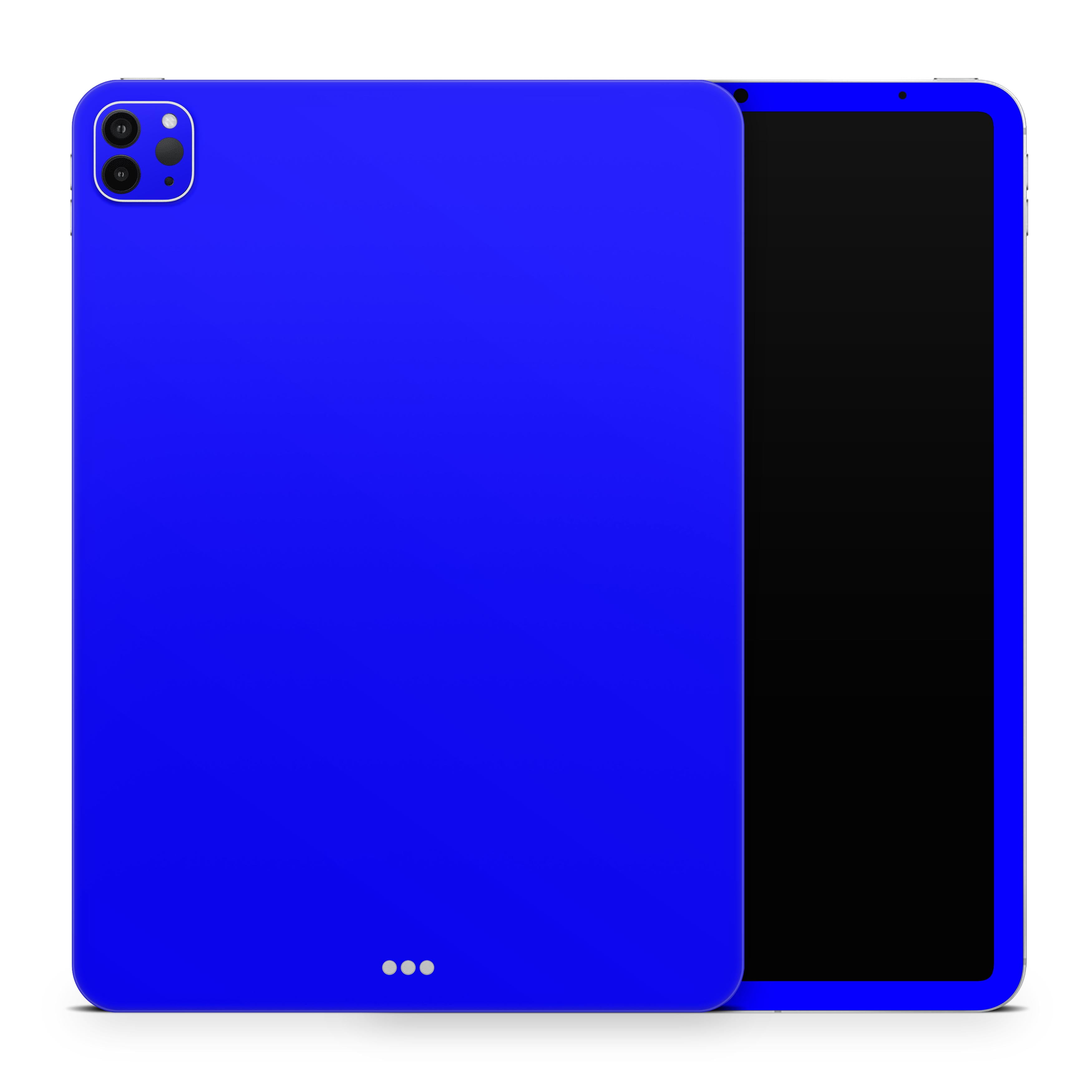 DesignSkinz Solid Royal Blue Full-Body Skin Decal Wrap Cover for iPad Pro 12.9” 4th Gen (A2229 ...