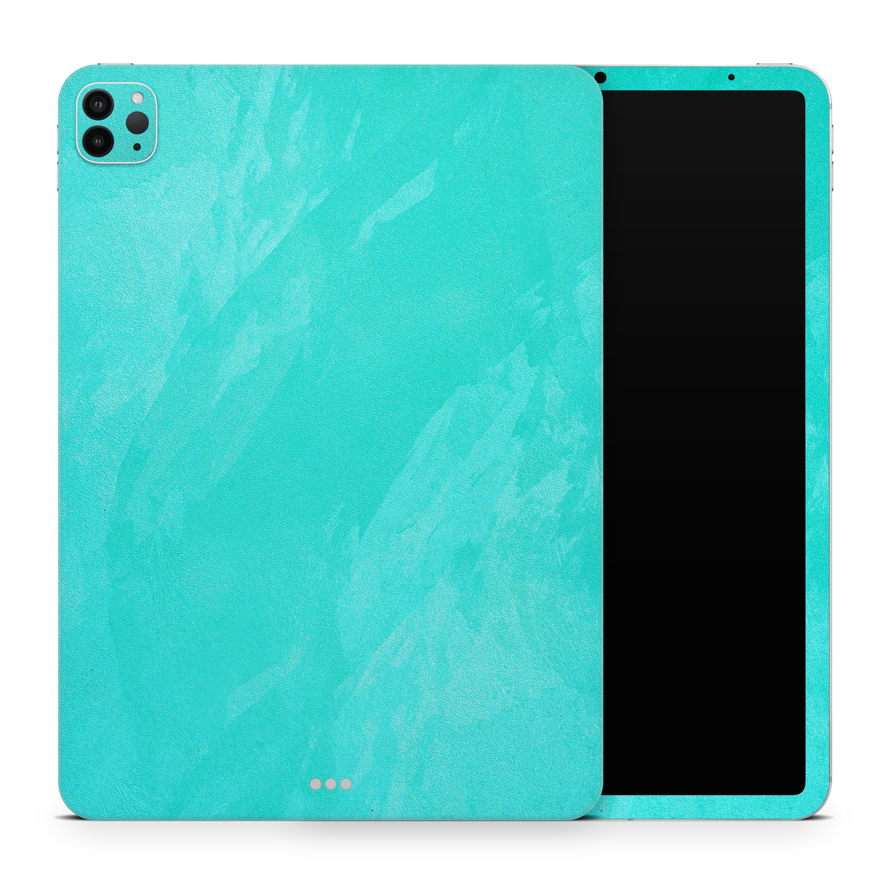 DesignSkinz Subtle Neon Turquoise Surface Full-Body Skin Decal Wrap ...
