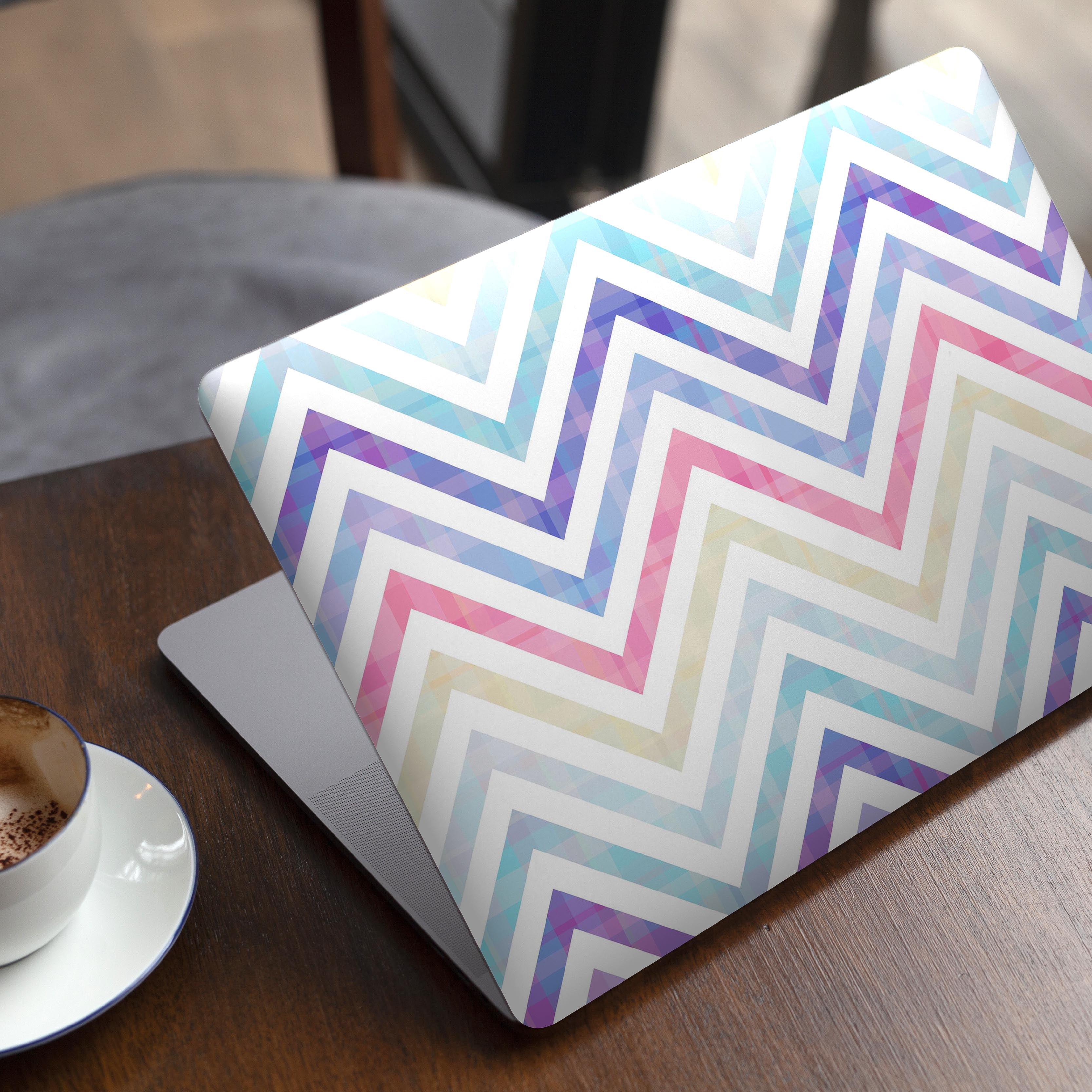 DesignSkinz Subtle Vintage Multi-Colored Chevron Pattern Full-Body Skin ...