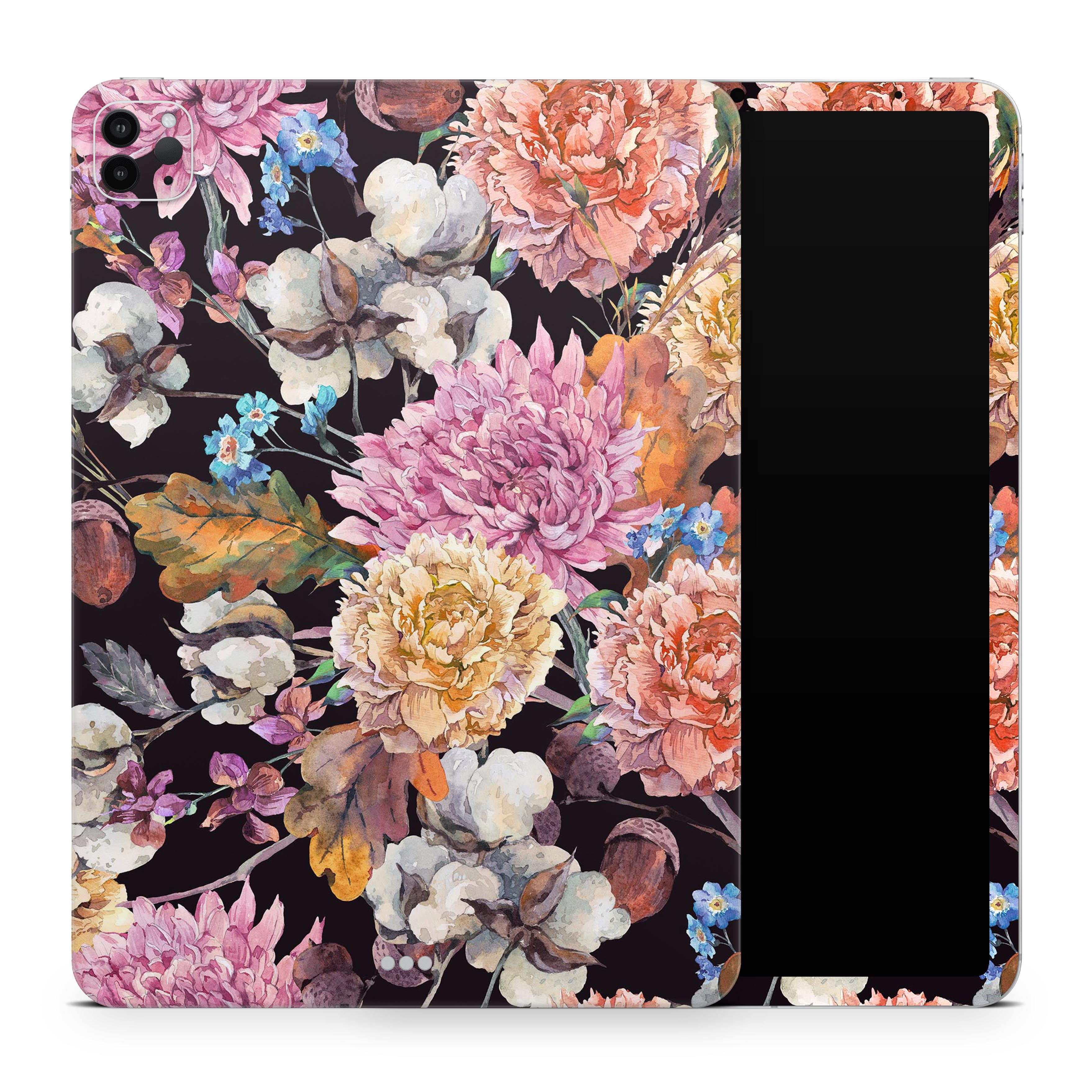 DesignSkinz Summer Watercolor Floral v1 Full-Body Skin Decal Wrap Cover for iPad Pro 9.7" (A1673 ...