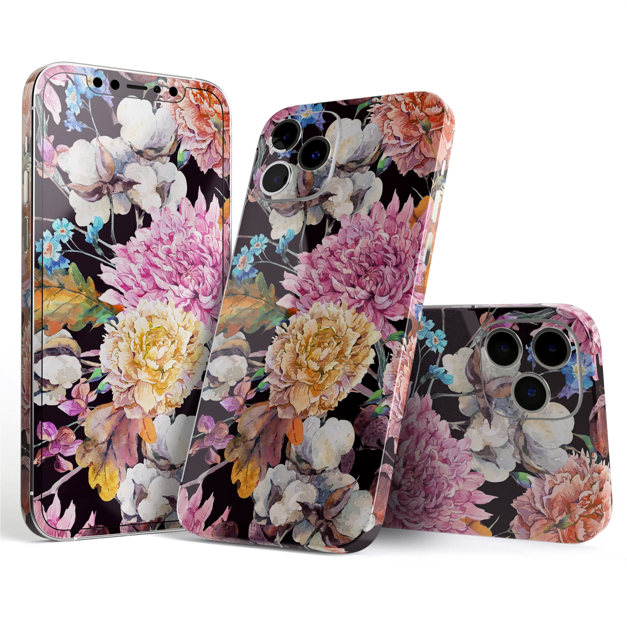 DesignSkinz Summer Watercolor Floral v1 Full-Body Skin Decal Wrap Cover ...