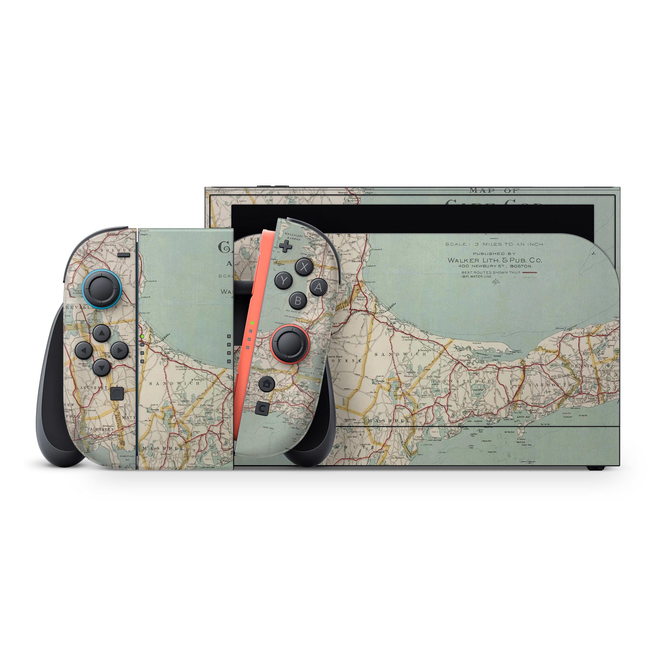 DesignSkinz The Vintage Map of Cape Cod Full-Body Skin Decal Wrap Cover ...