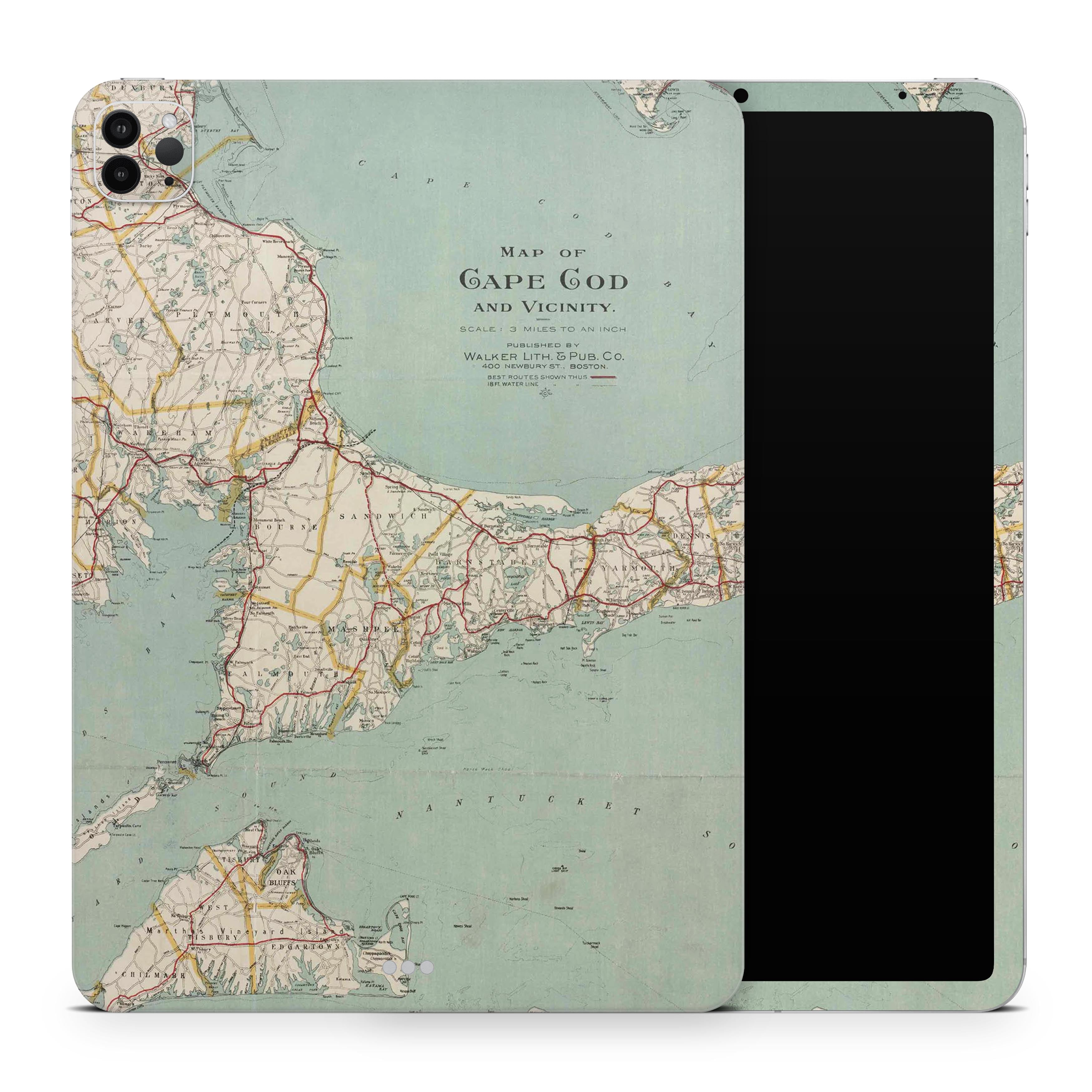DesignSkinz The Vintage Map of Cape Cod Full-Body Skin Decal Wrap Cover ...