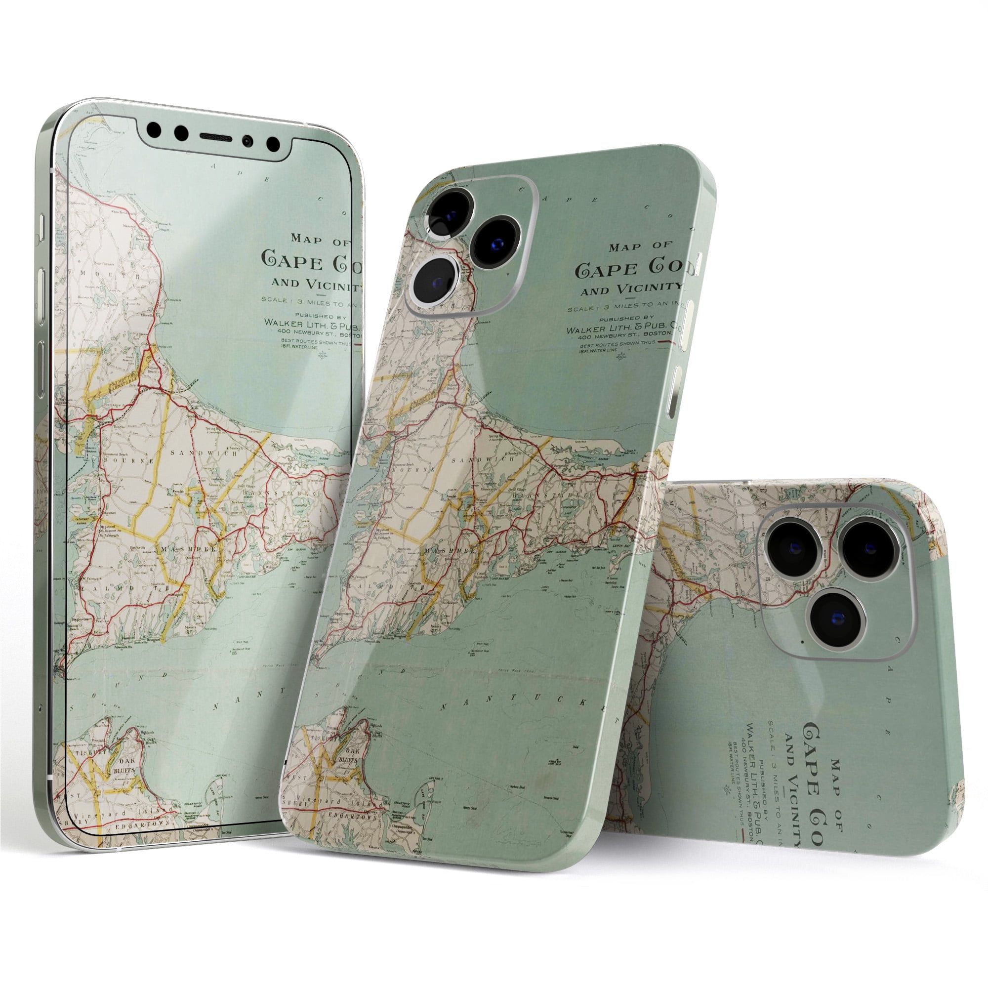 DesignSkinz The Vintage Map of Cape Cod Full-Body Skin Decal Wrap Cover ...