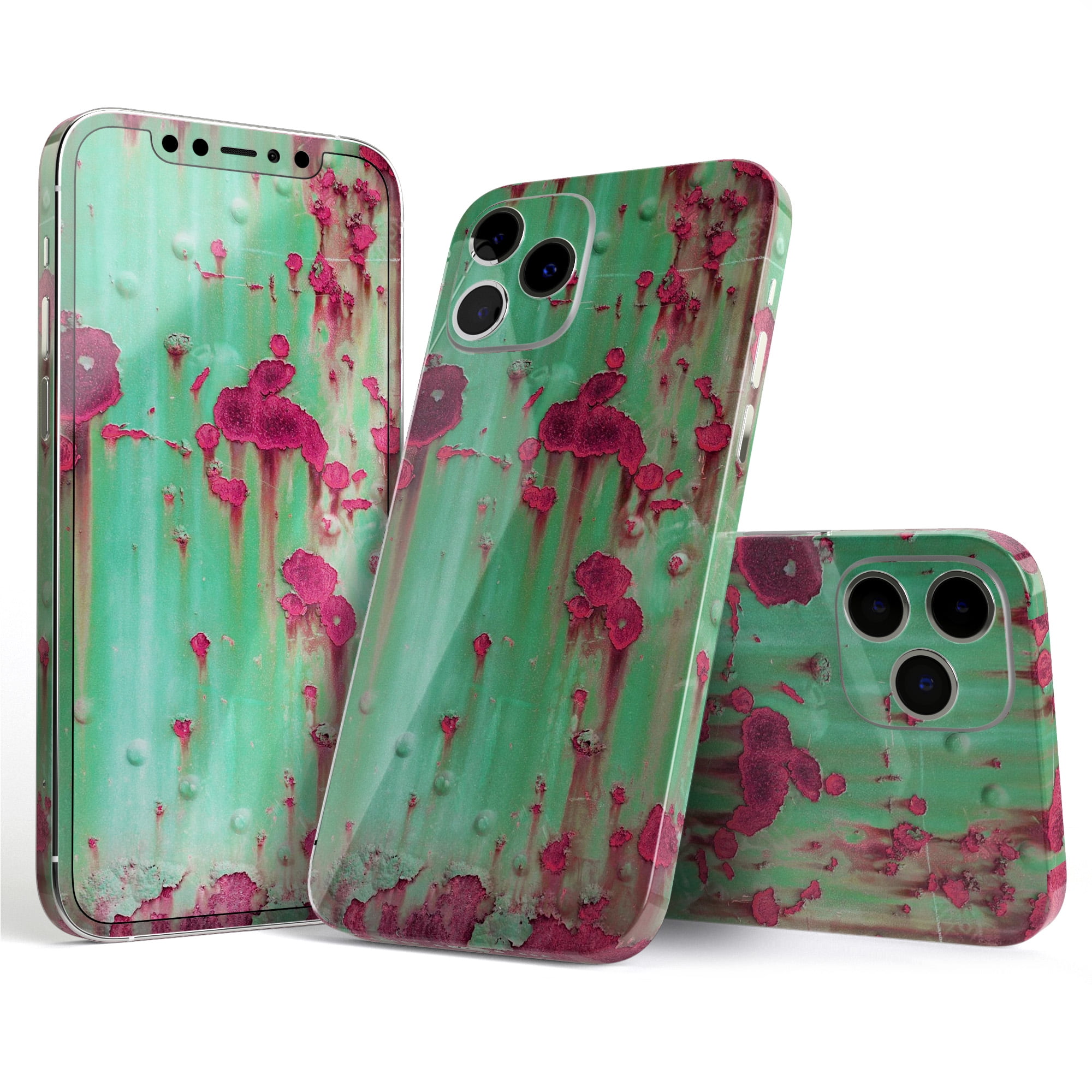 DesignSkinz Trendy Green with Pink Rust Full-Body Skin Decal Wrap Cover ...
