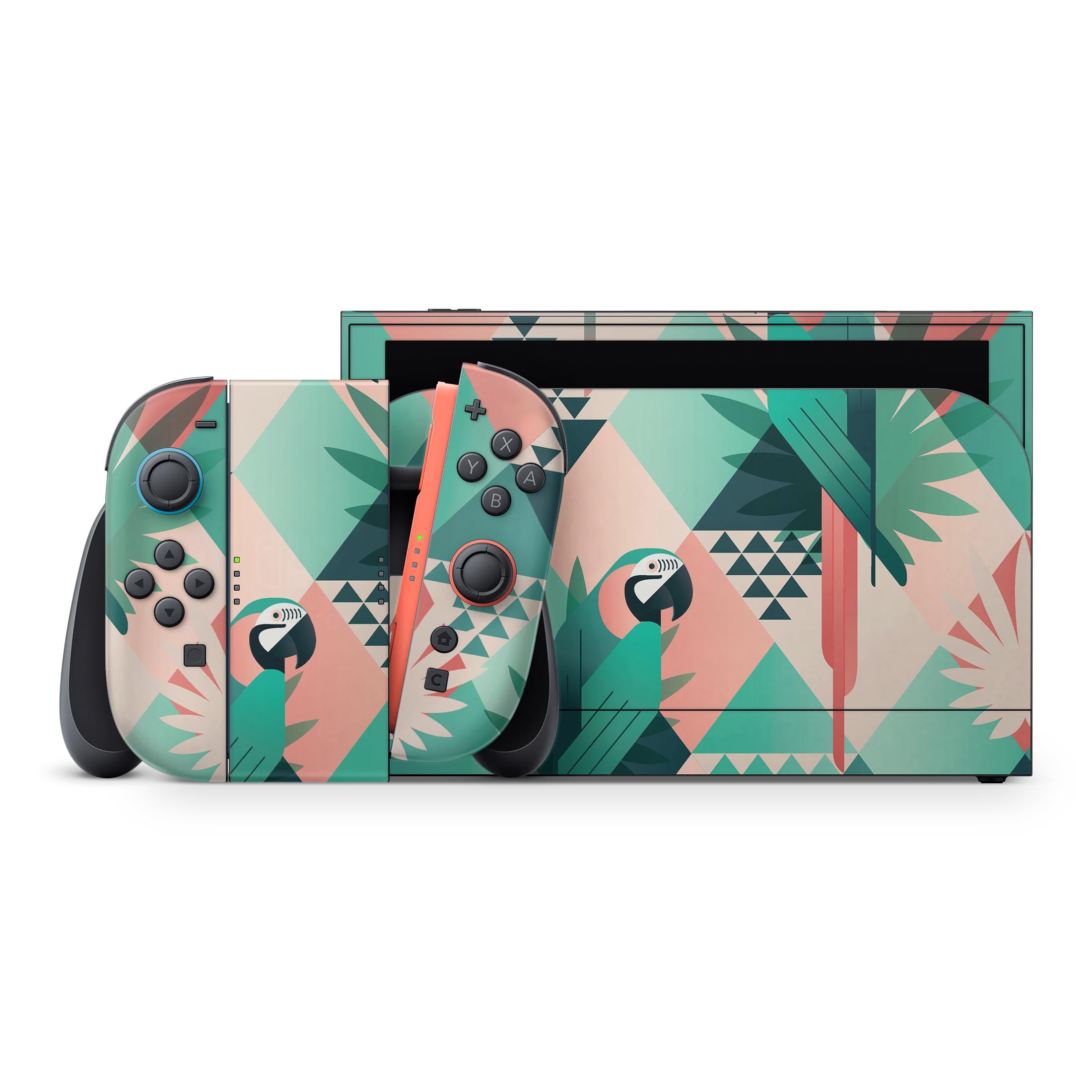 DesignSkinz Tropical Red and Green Parrot Mosaic Full-Body Skin Decal ...