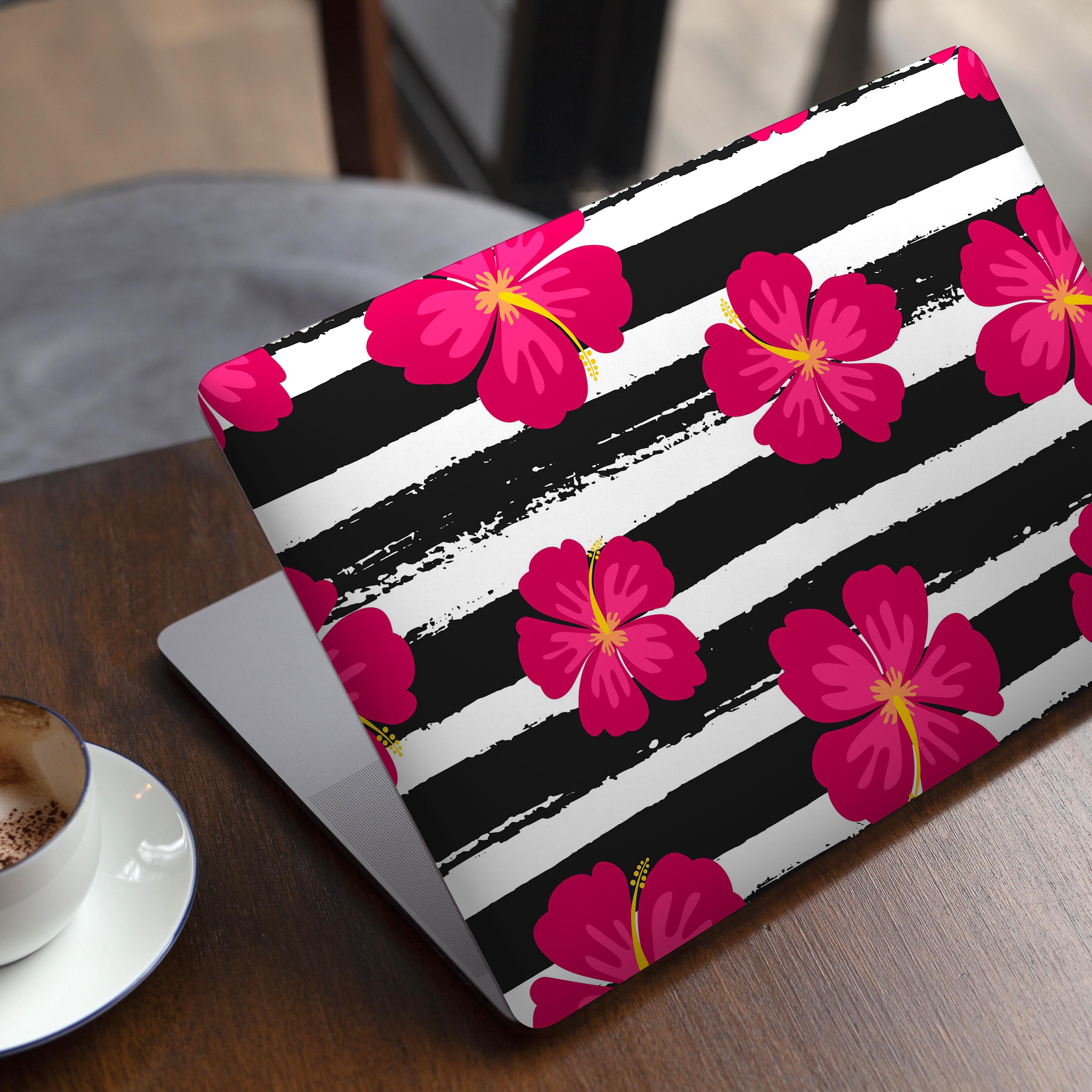 DesignSkinz Tropical Summer Hot Pink Floral v2 Full-Body Skin Decal ...