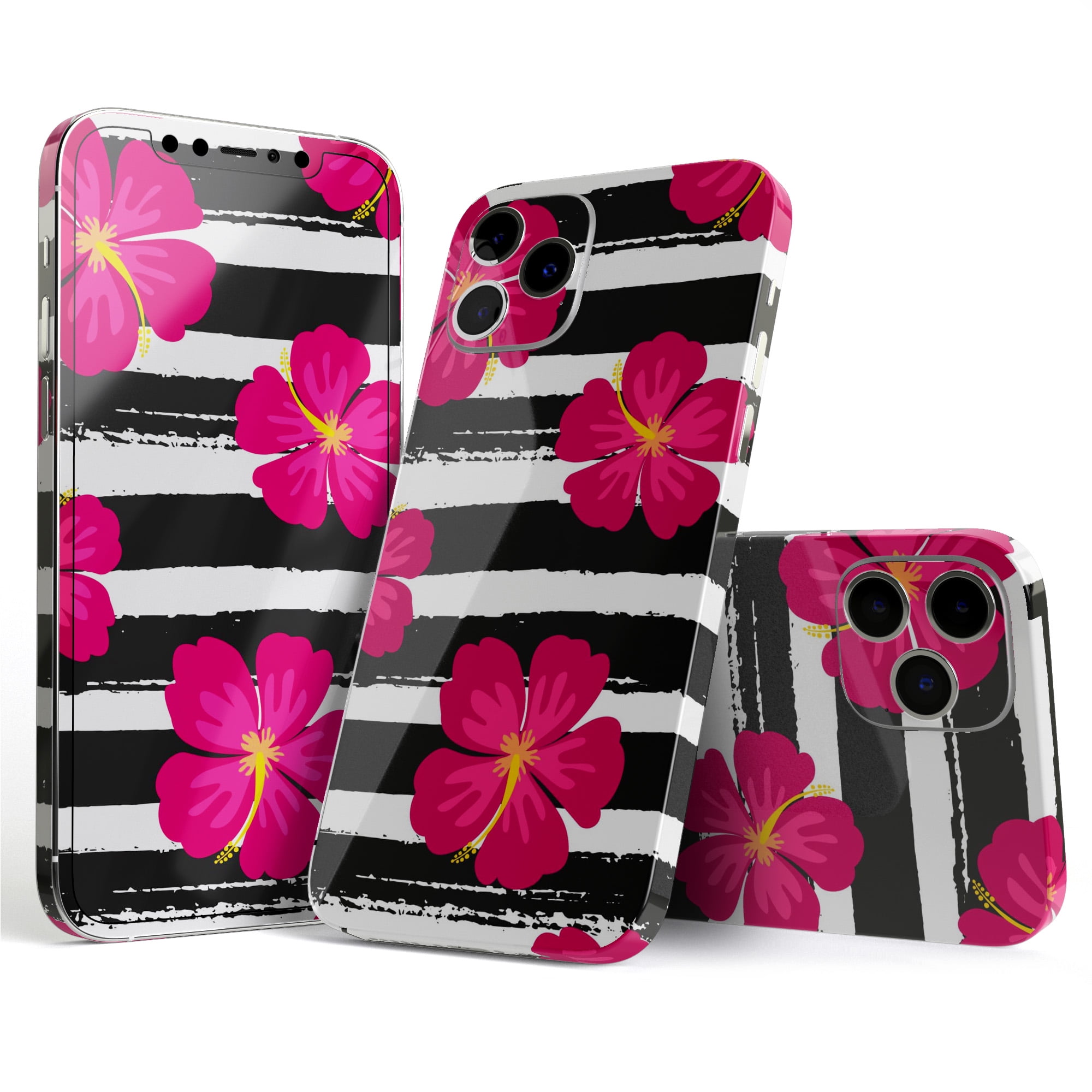 DesignSkinz Tropical Summer Hot Pink Floral v2 Full-Body Skin Decal ...