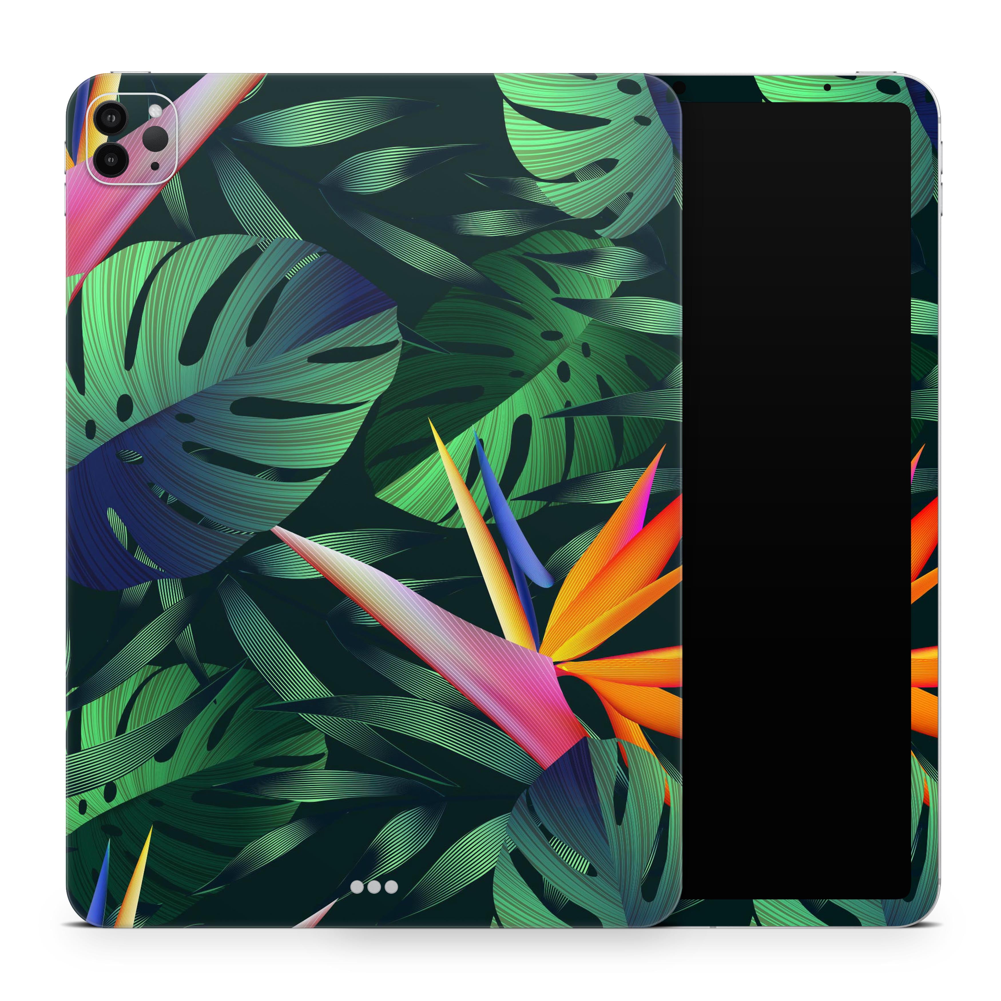 DesignSkinz Tropical Summer Jungle v2 Full-Body Skin Decal Wrap Cover for iPad Pro 12.9” 4th Gen ...