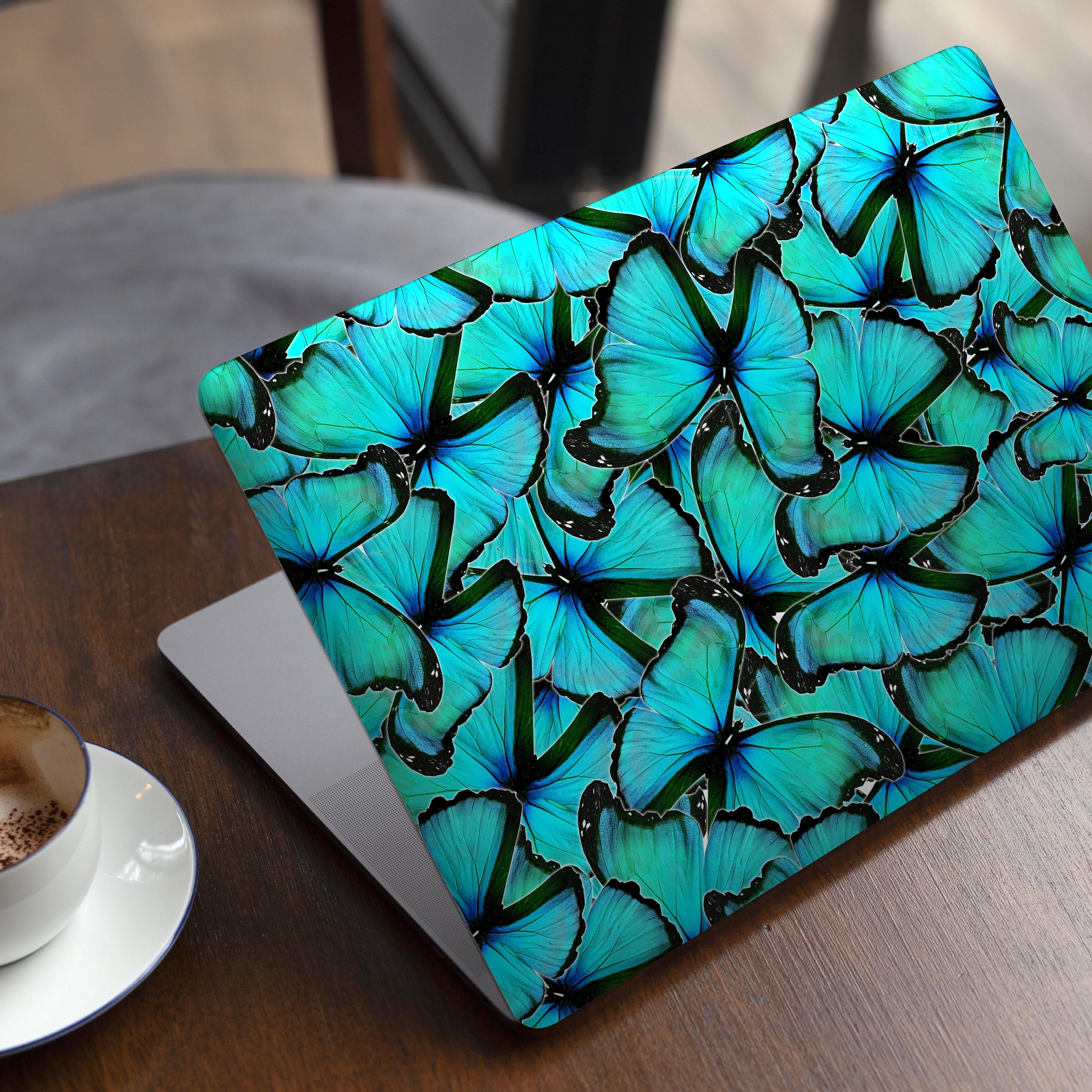 DesignSkinz Turquoise Butterfly Bundle Full-Body Skin Decal Wrap Cover ...