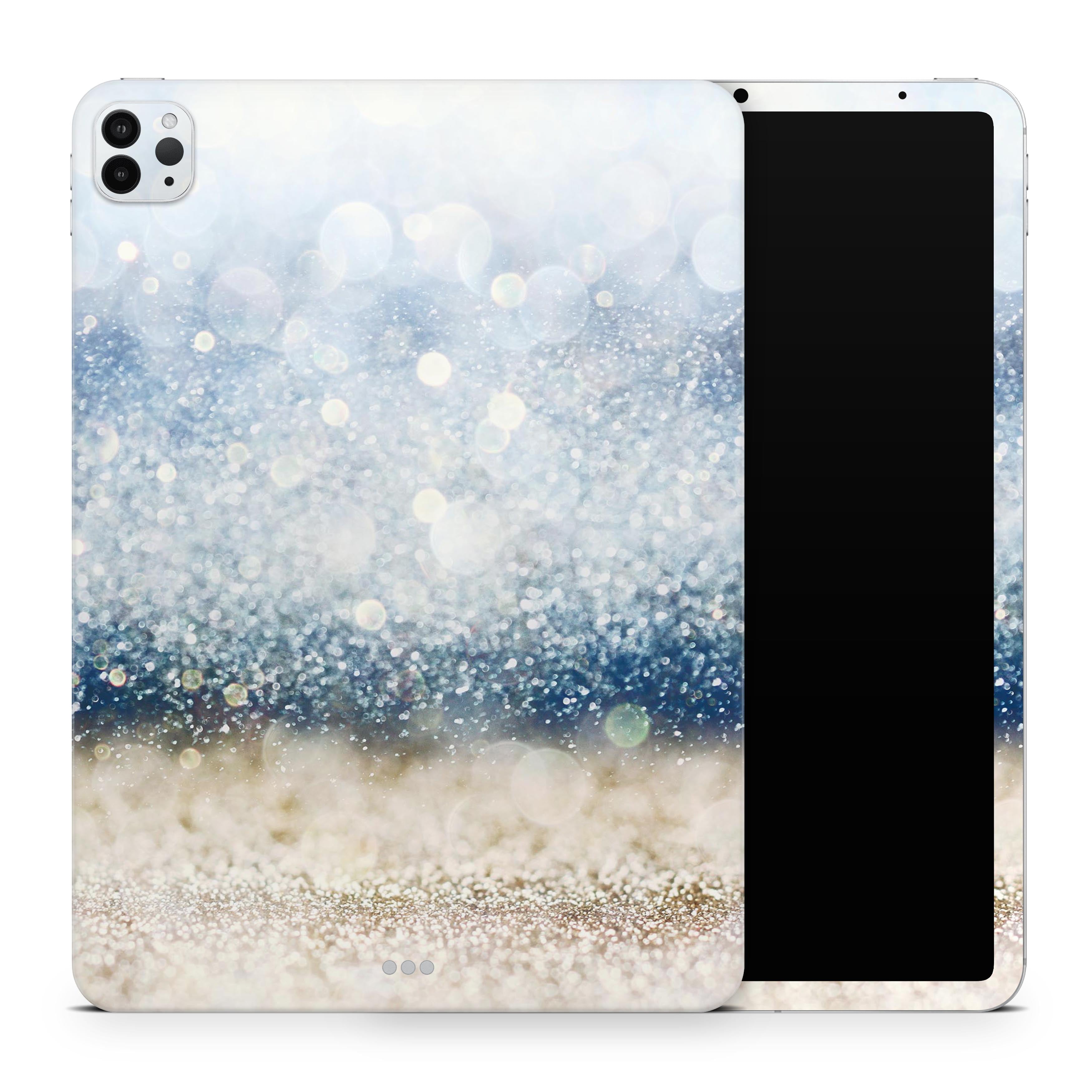 DesignSkinz Unfocused Blue and Gold Sparkles Full-Body Skin Decal Wrap ...