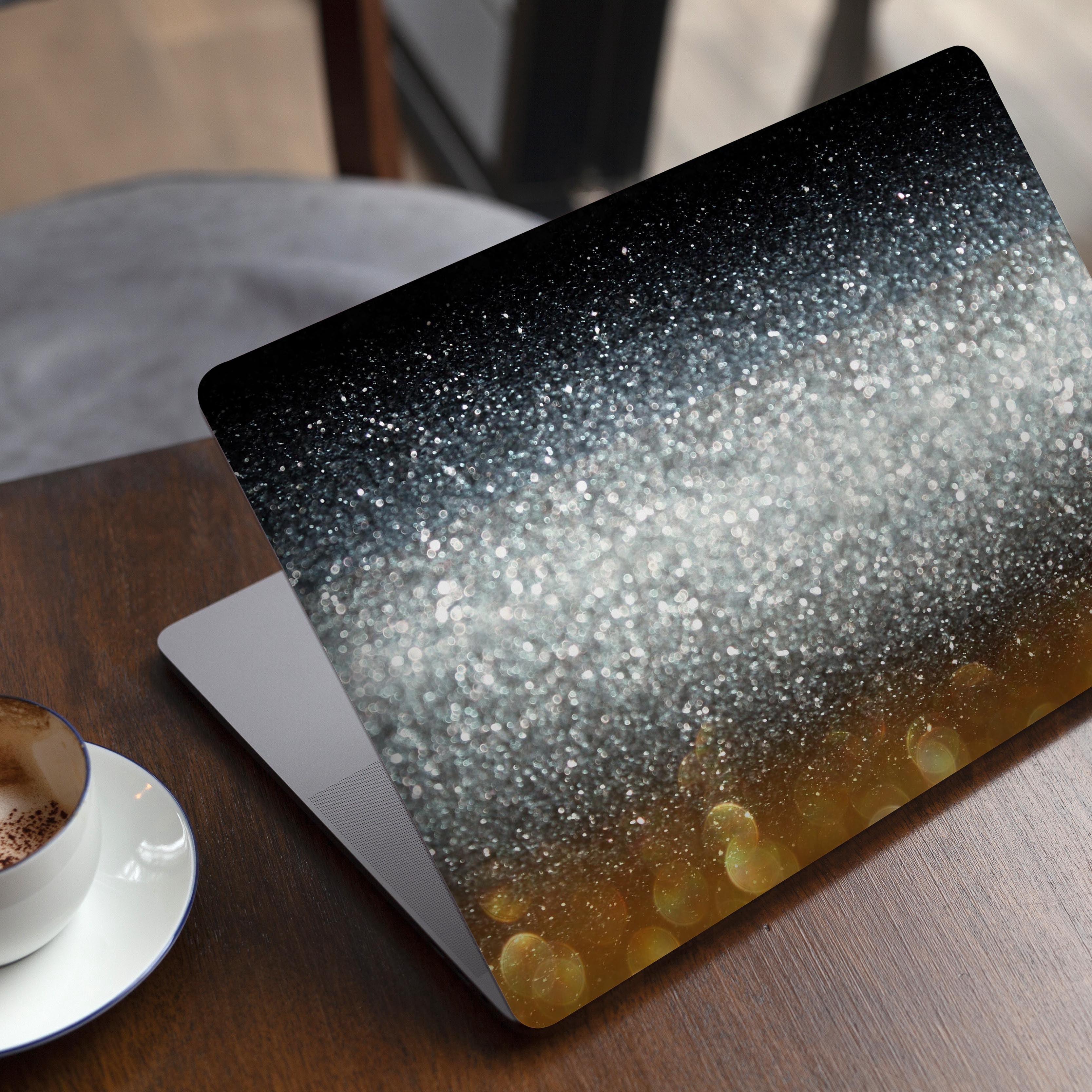 DesignSkinz Unfocused Silver Sparkle with Gold Orbs Full-Body Skin ...