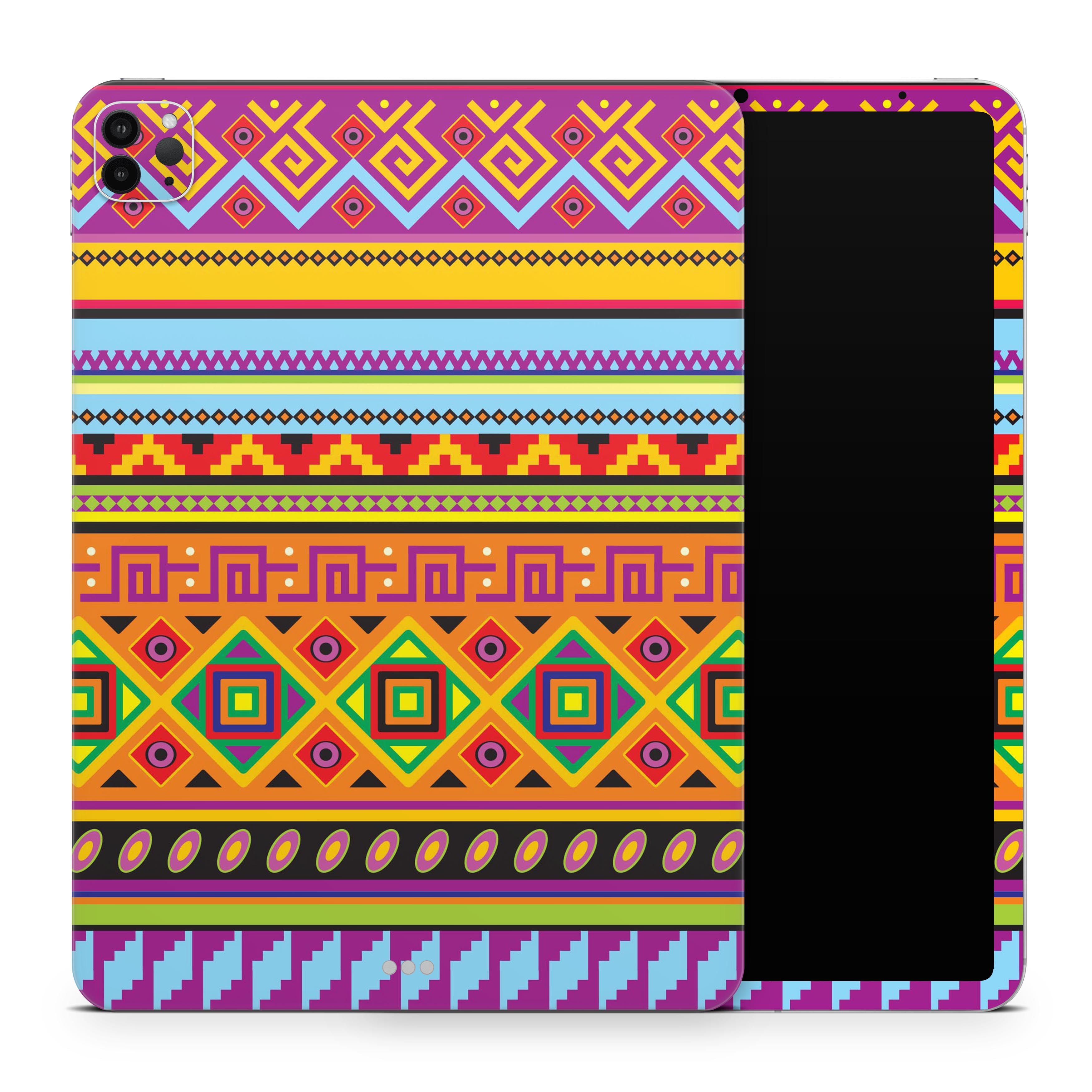 DesignSkinz Vector Gold & Purple Aztec Pattern V32 Full-Body Skin Decal ...