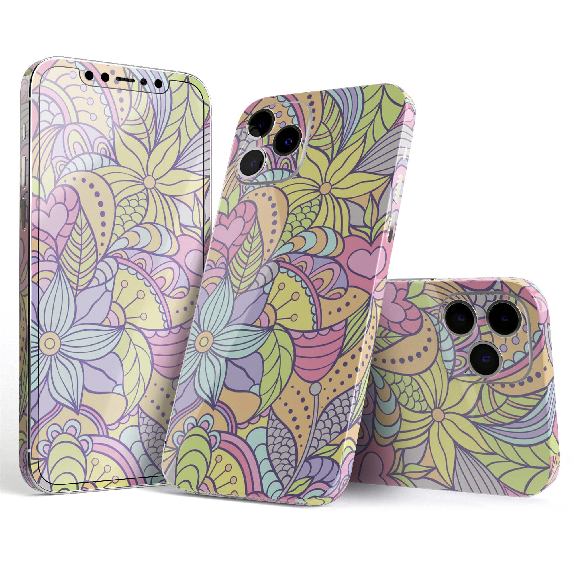 DesignSkinz Vibrant Color Floral Pattern Full-Body Skin Decal Wrap ...