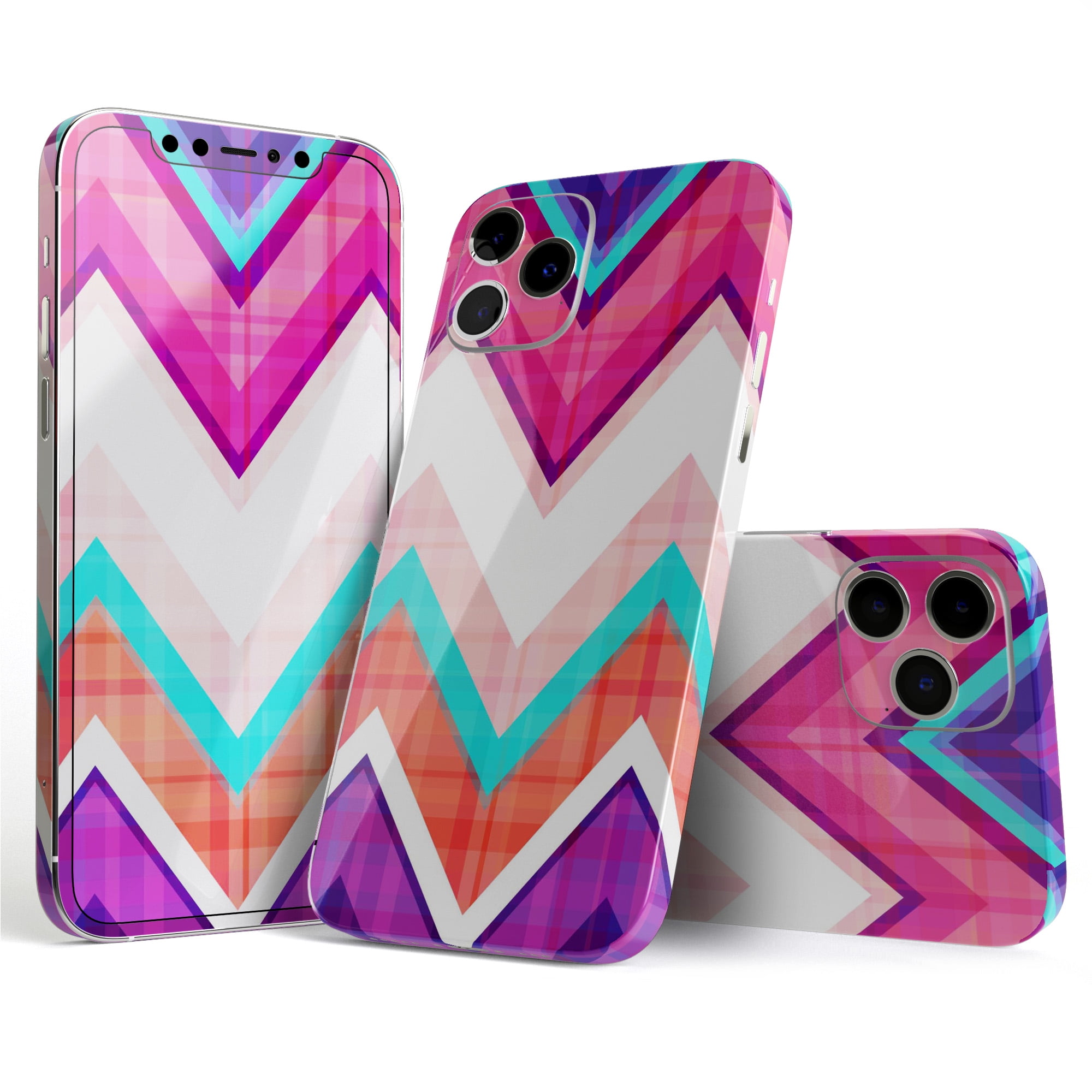 DesignSkinz Vibrant Teal & Colored Chevron Pattern V1 Full-Body Skin ...