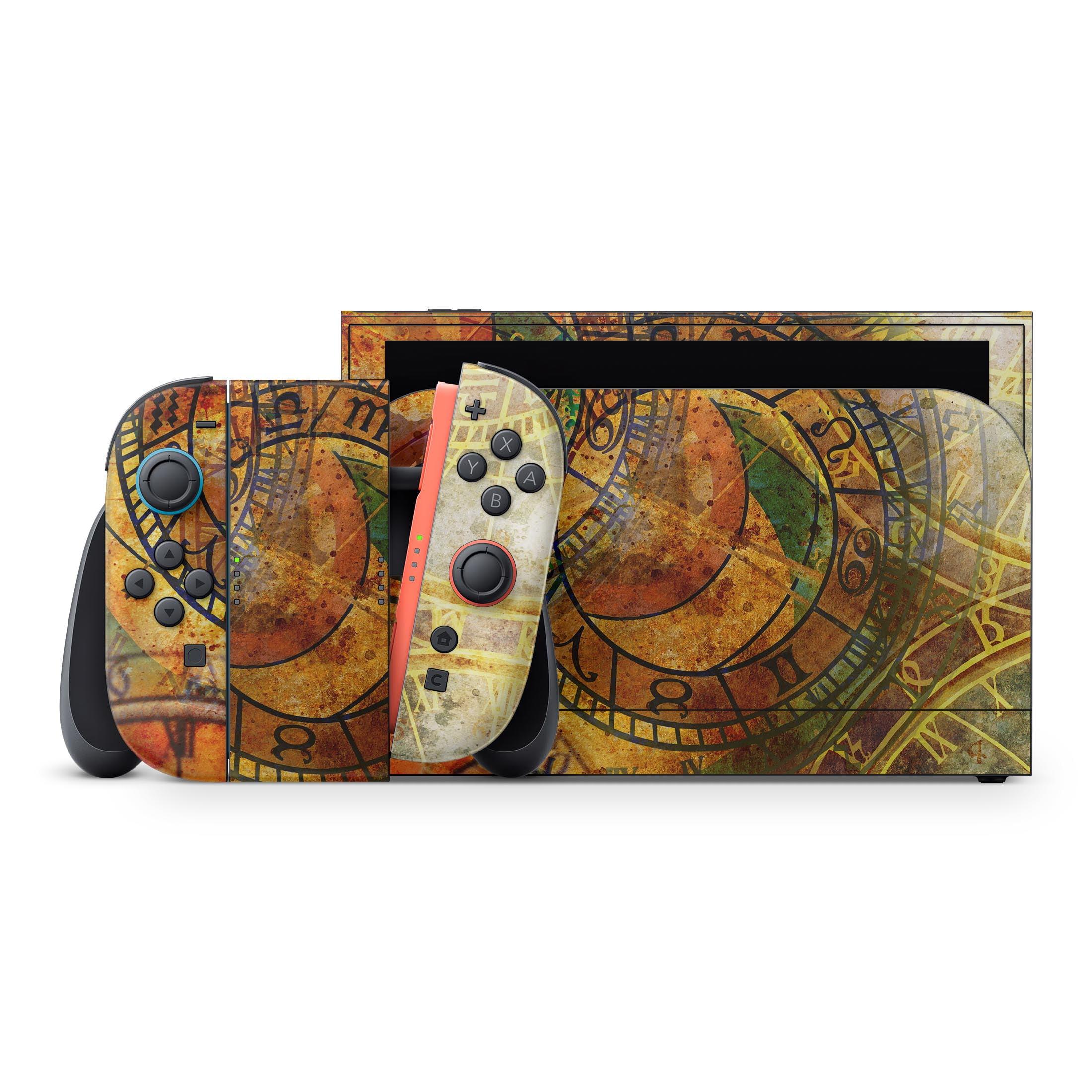 DesignSkinz Vintage-style Abstract Zodiac Clock Full-Body Skin Decal ...